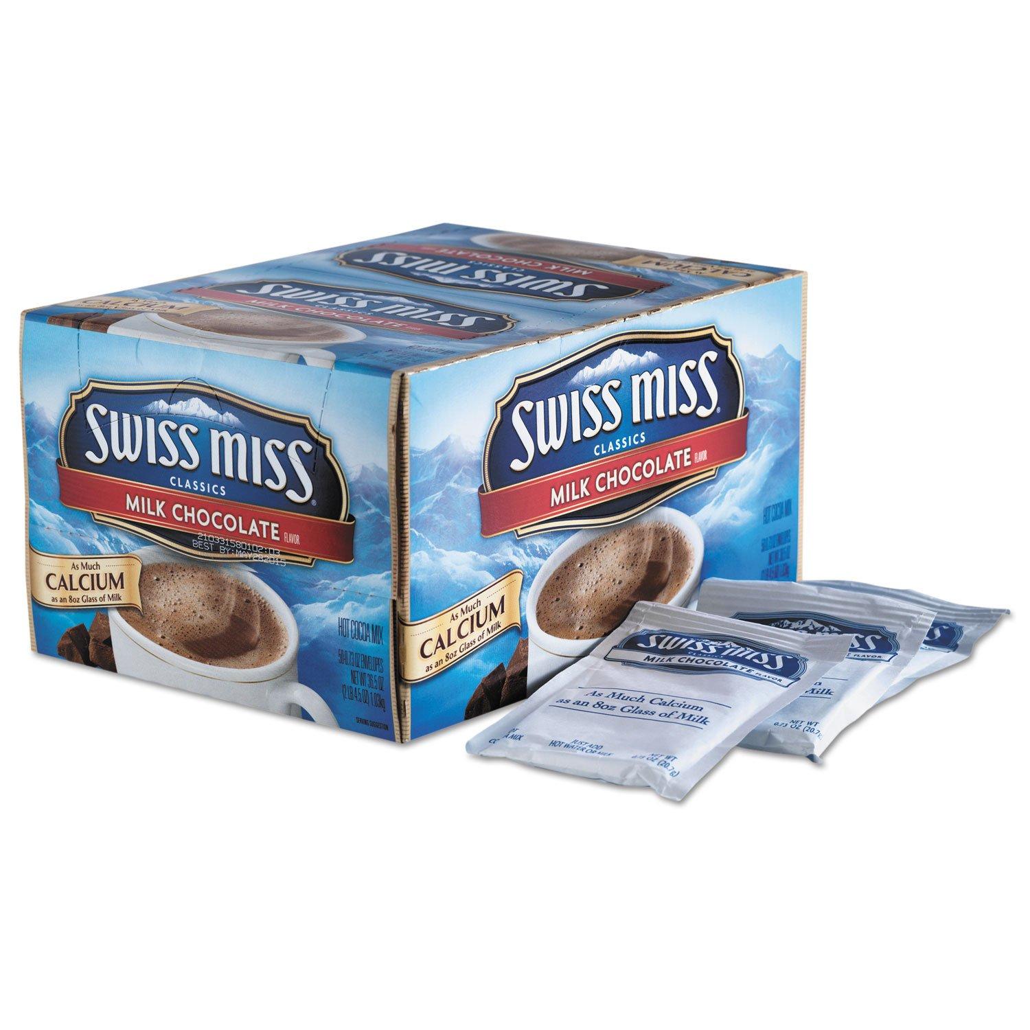 Swiss Miss Classic Milk Chocolate Hot Cocoa - 0.73 oz (Pack of 50 ...