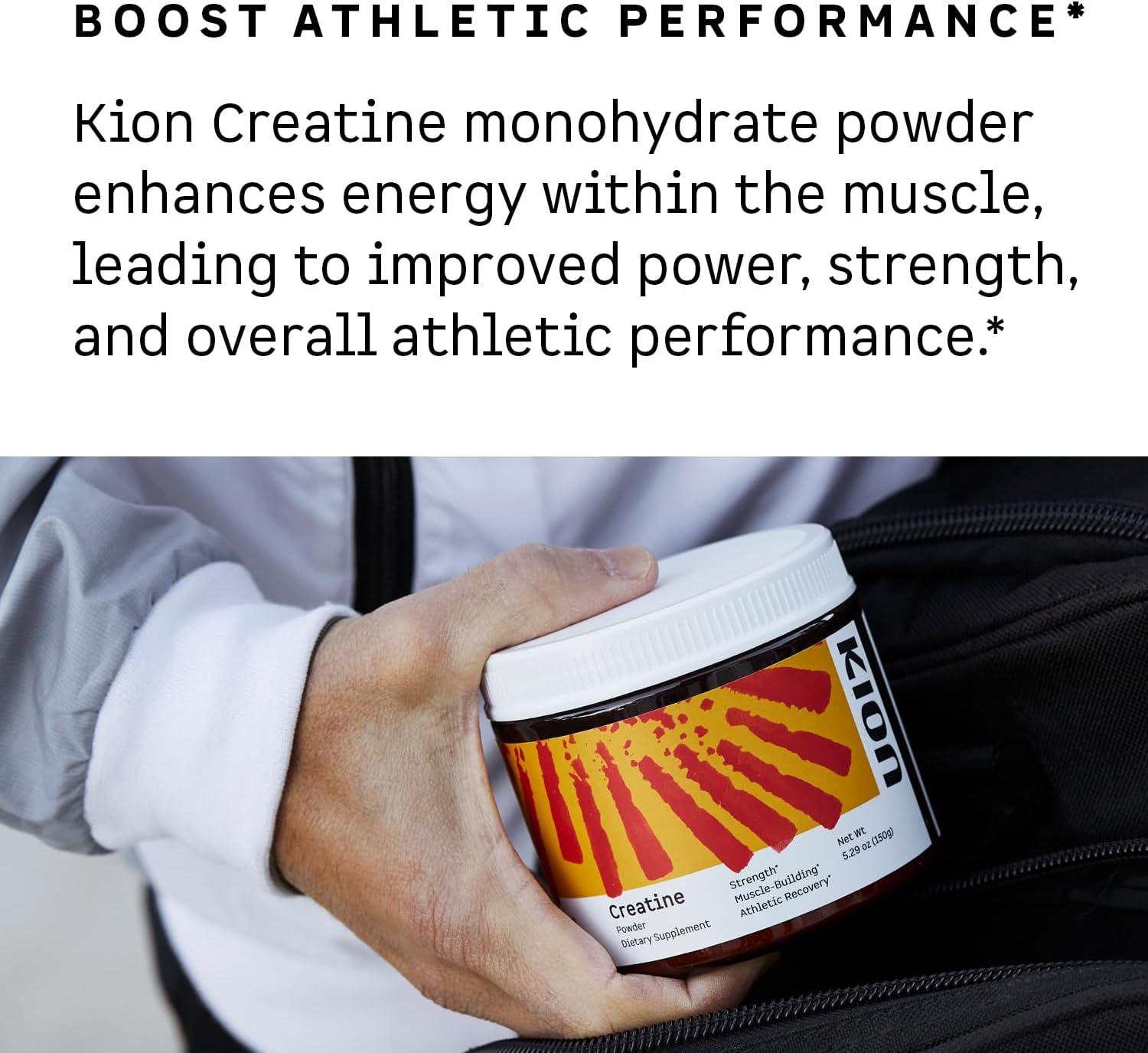 Kion Creatine Fuel - Unflavored - Boost Energy & Strength - 30 Servings ...