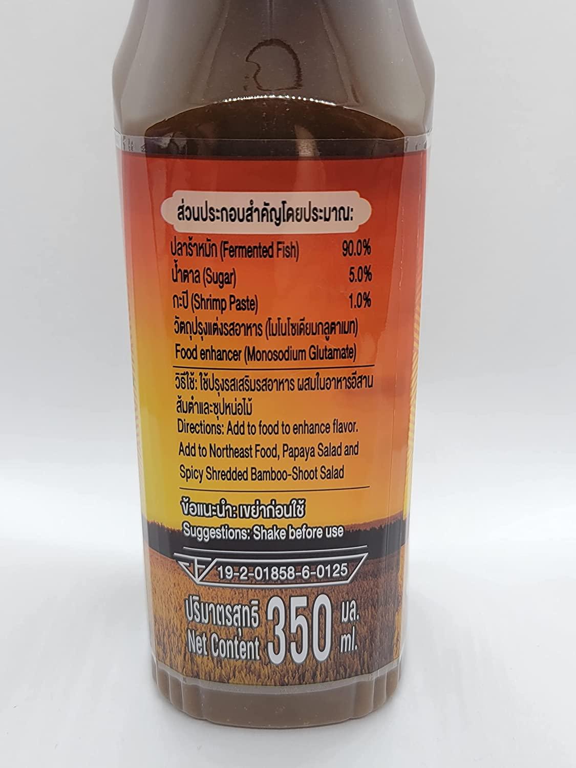 Sunaree Thai Fermented Fish Sauce Nam Pla La Authentic Brand 350ml ...