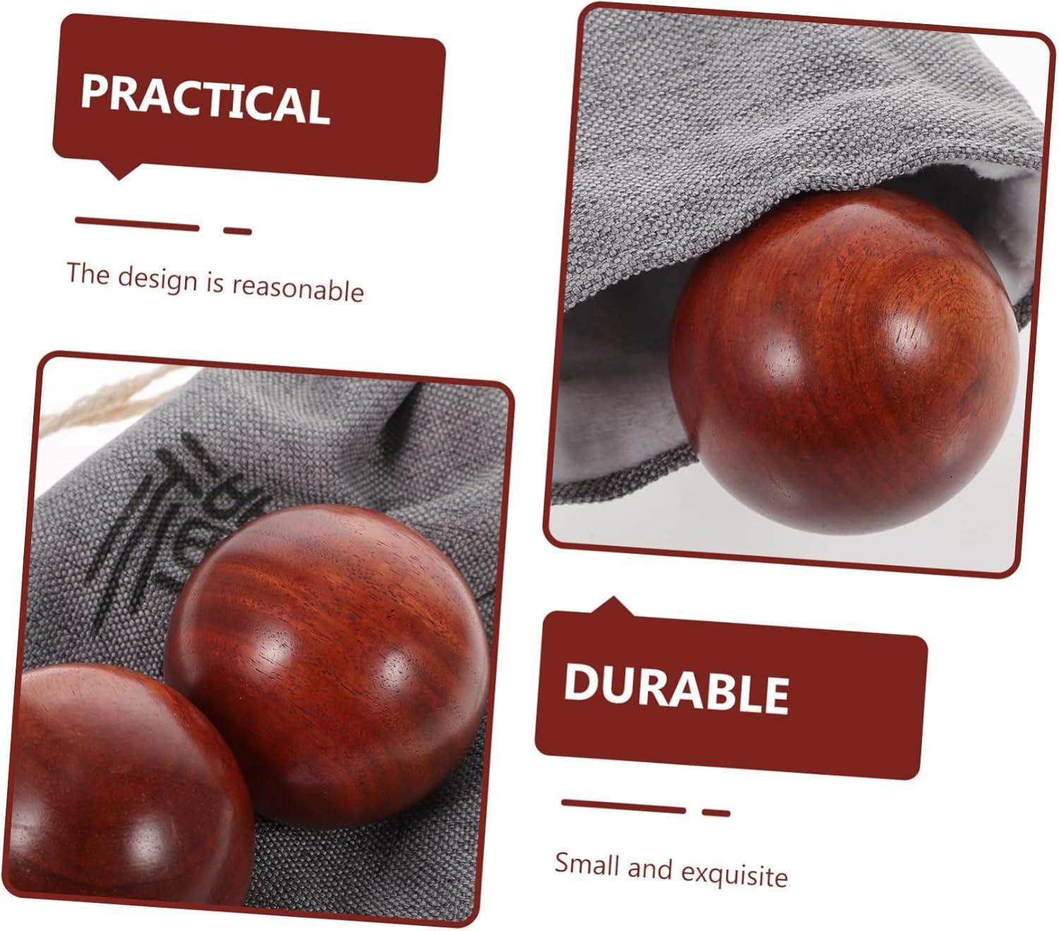 Clispeed Handball Massage Ball | Wooden Hand Rolling & Massage Roller ...