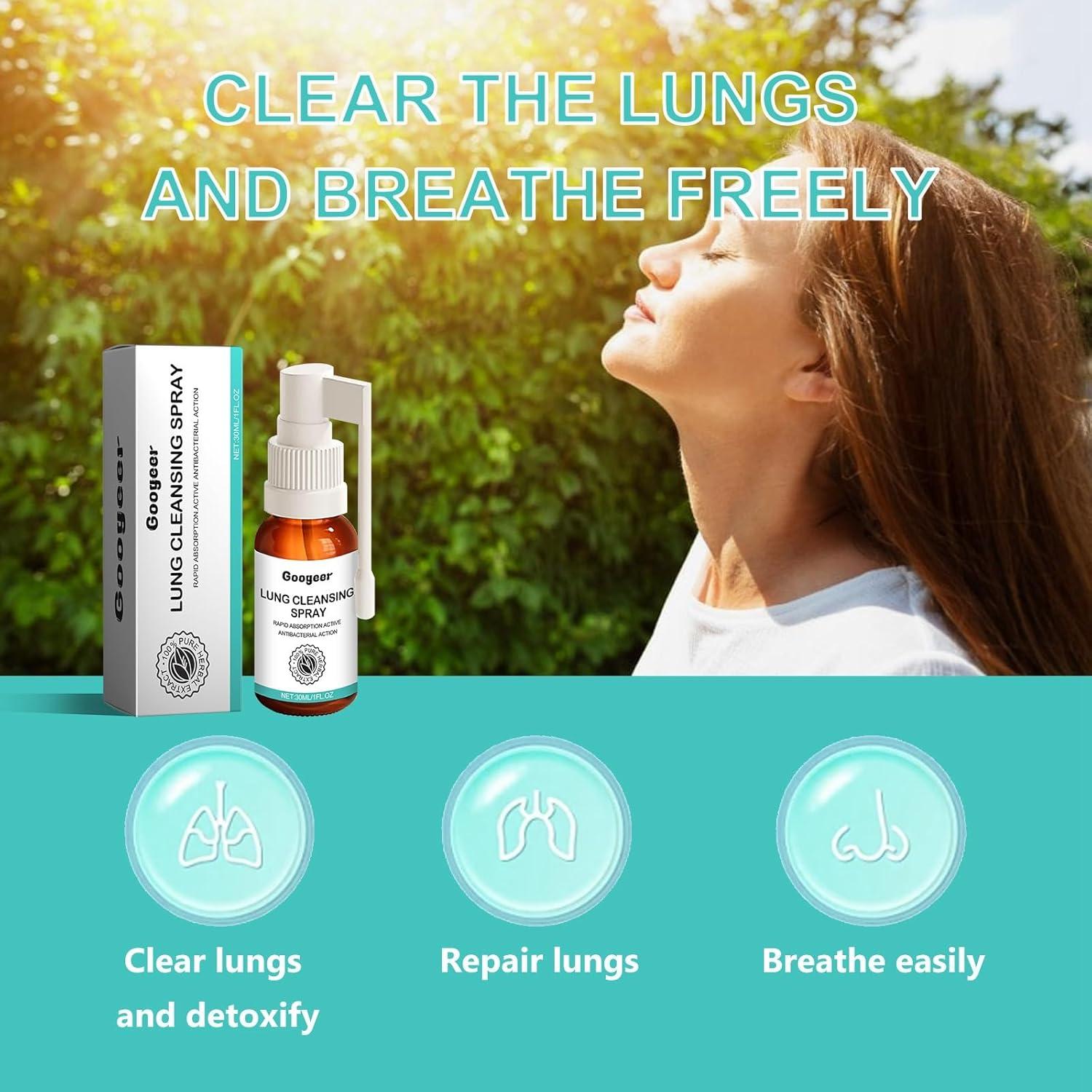 Medilisk Lung Cleansing Spray Natural Cleanse Breathe Spray Lung ...