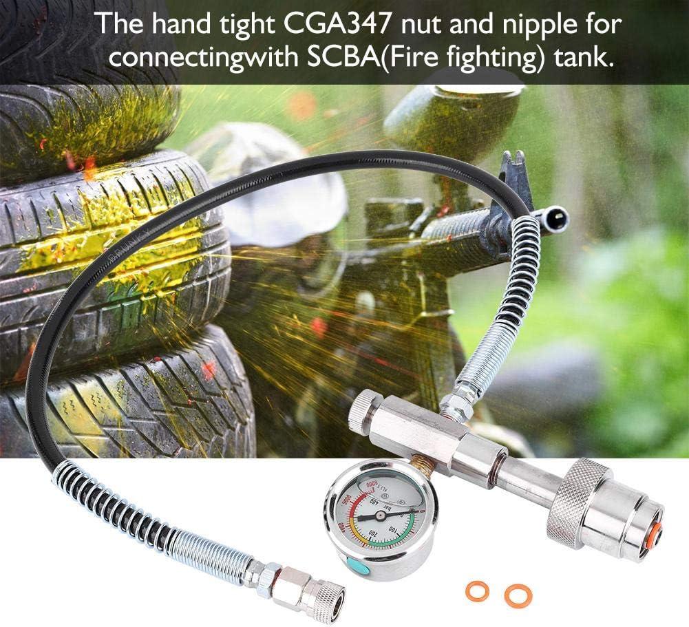 Alomejor CGA347 Paintball Fill Station Kit | PCP SCBA Charging Adapter ...