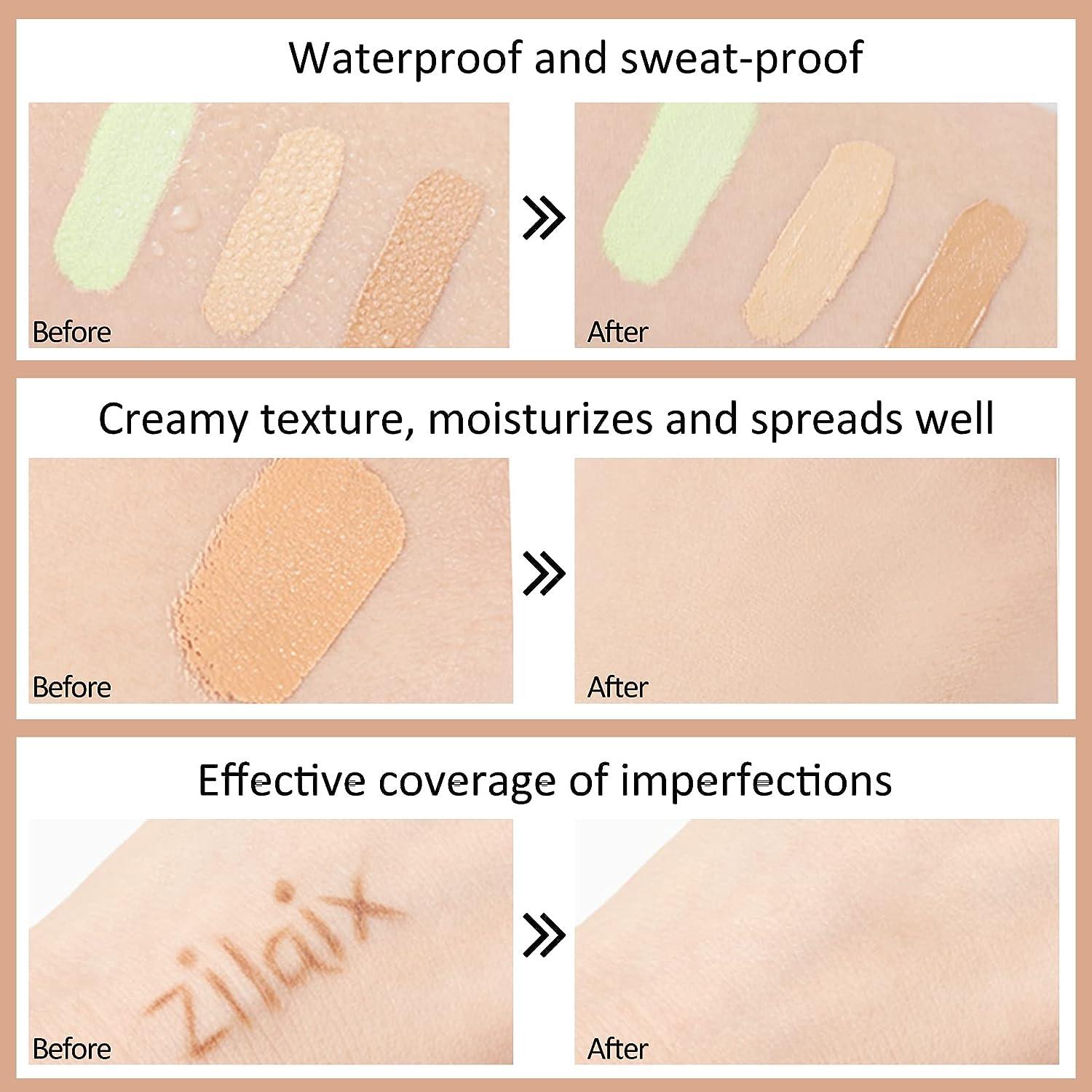 Jutqut 12 Color Correcting Concealer Palette - Cream Contour Makeup for ...