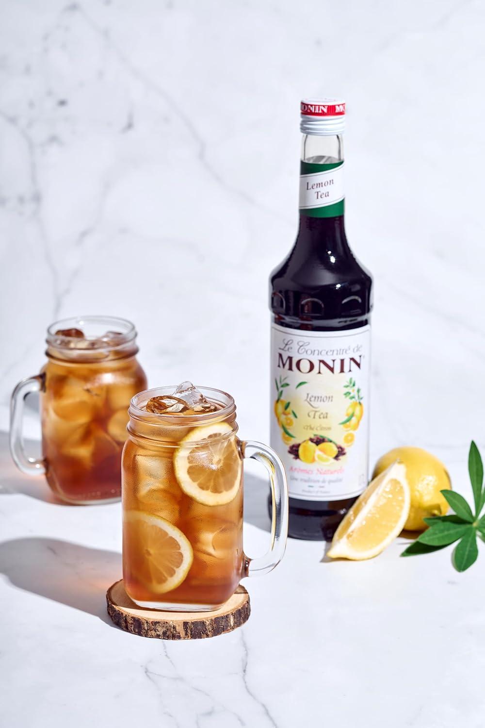 MONIN Premium Lemon Tea Concentrate 1L - Vegan-Friendly, Allergen-Free ...