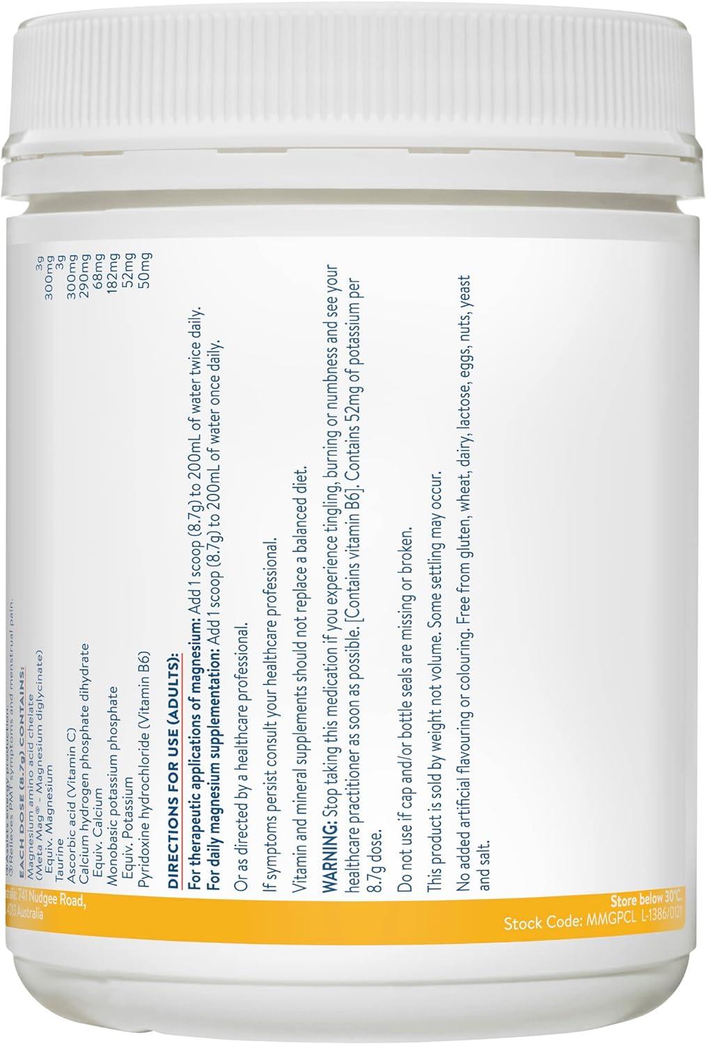 Ethical Nutrients Mega Magnesium Powder Citrus 450g - Natural Muscle ...