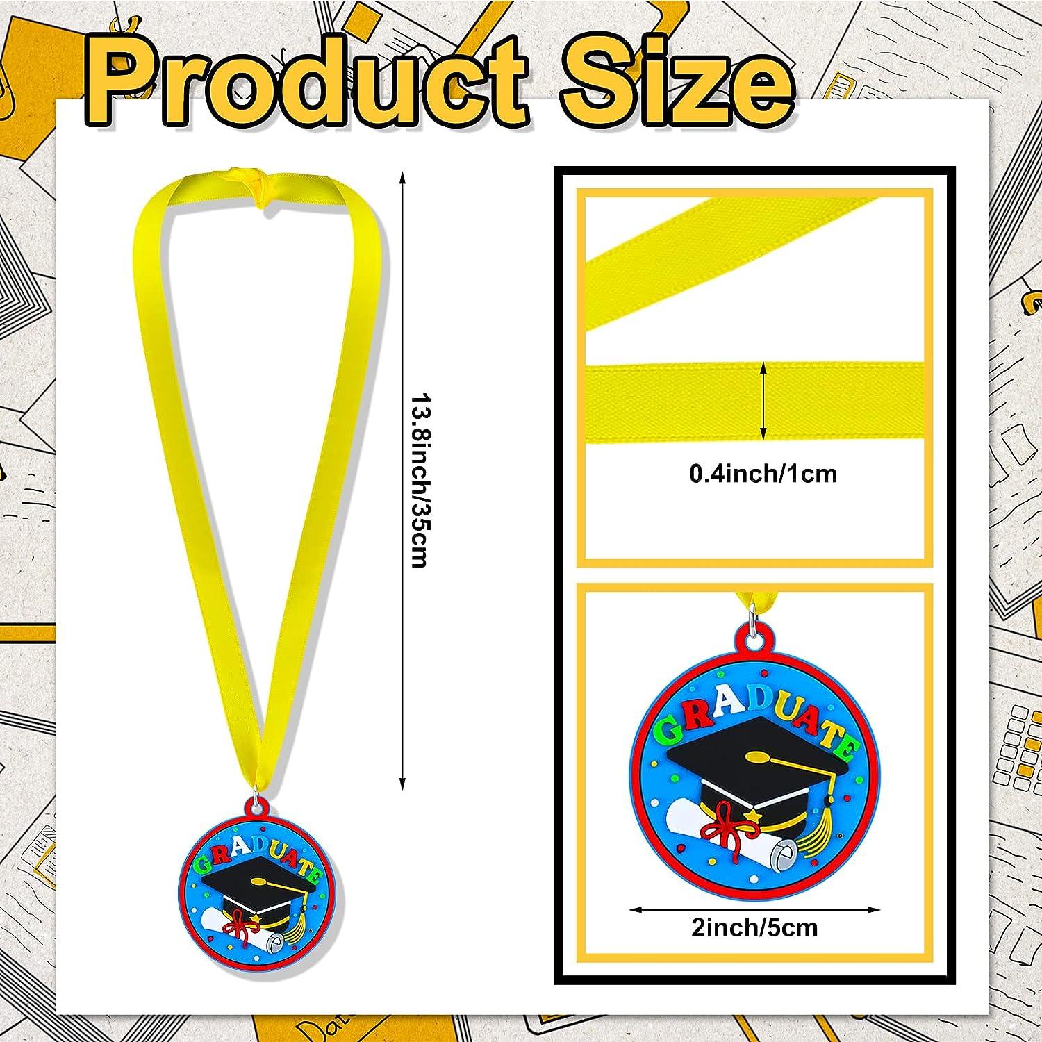 Tigeen Kids Kindergarten Graduation Medal - 2 Inch Rubber Award with ...