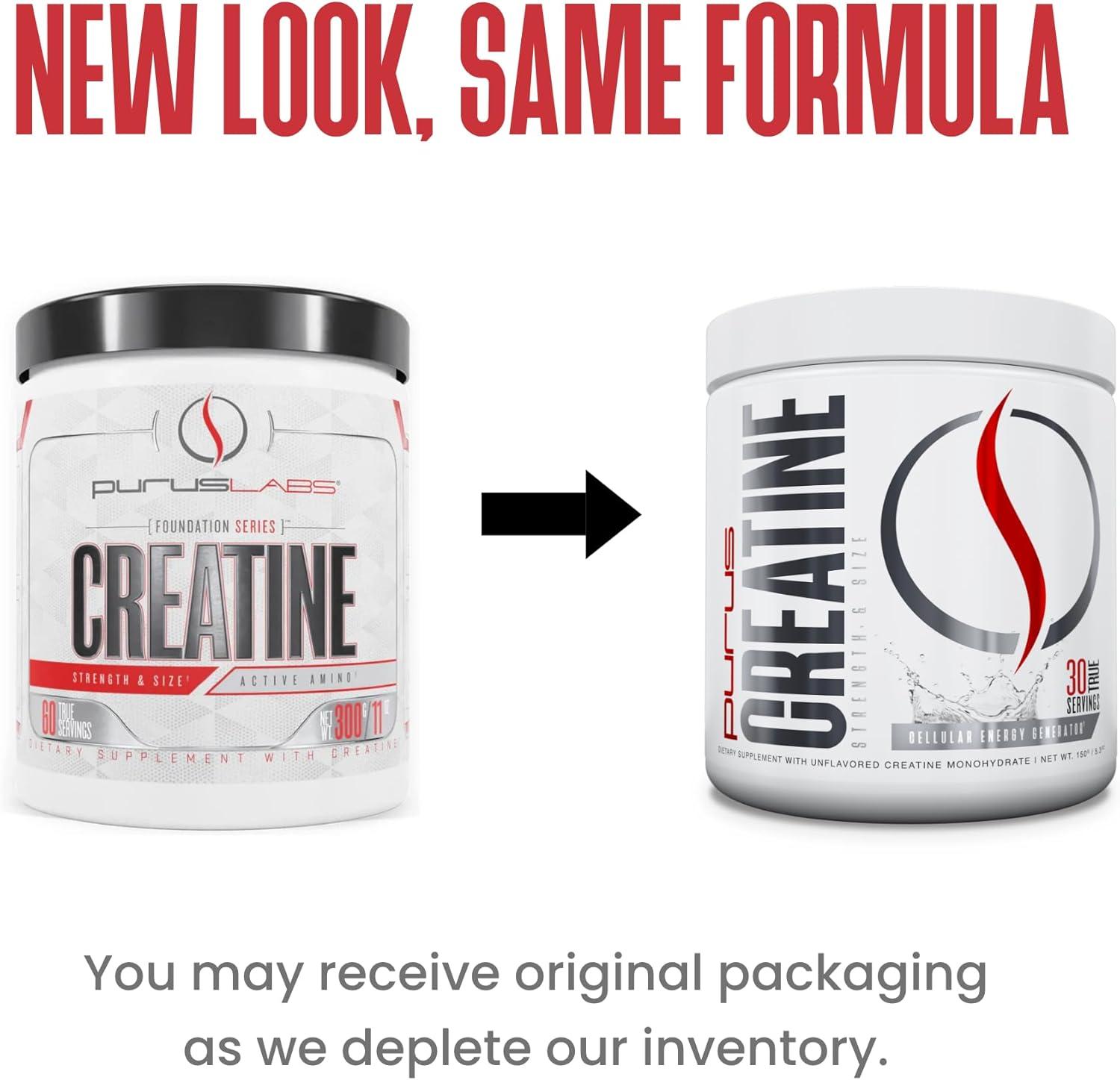 Purus Labs Foundation Series Creatine Powder - 100% Pure Micronized ...