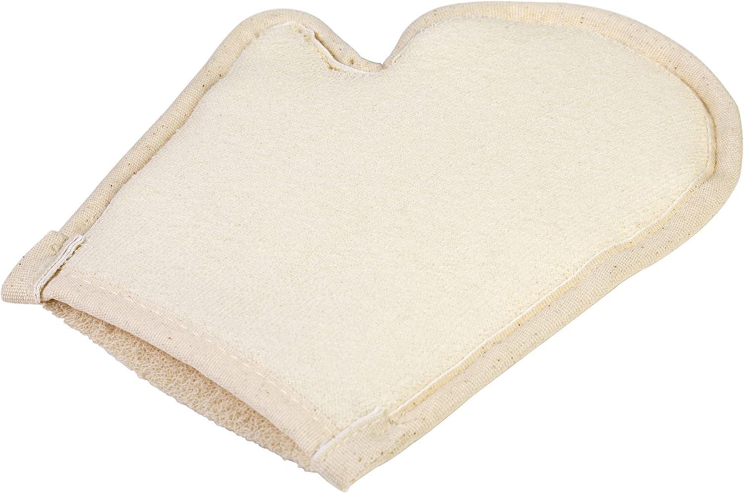 Lionesse Premium Exfoliating Loofah Glove Pad - Natural Turkish Shower ...