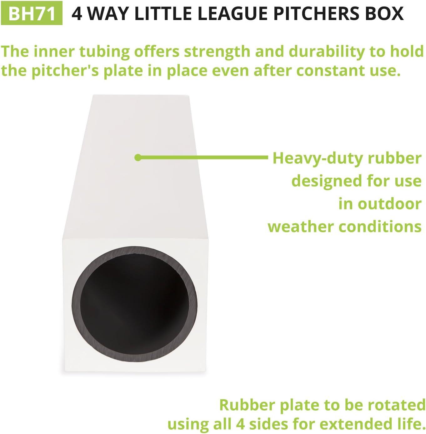 Champion Sports Youth League 4-Way Pitcher's Box - White | Buy Now with ...
