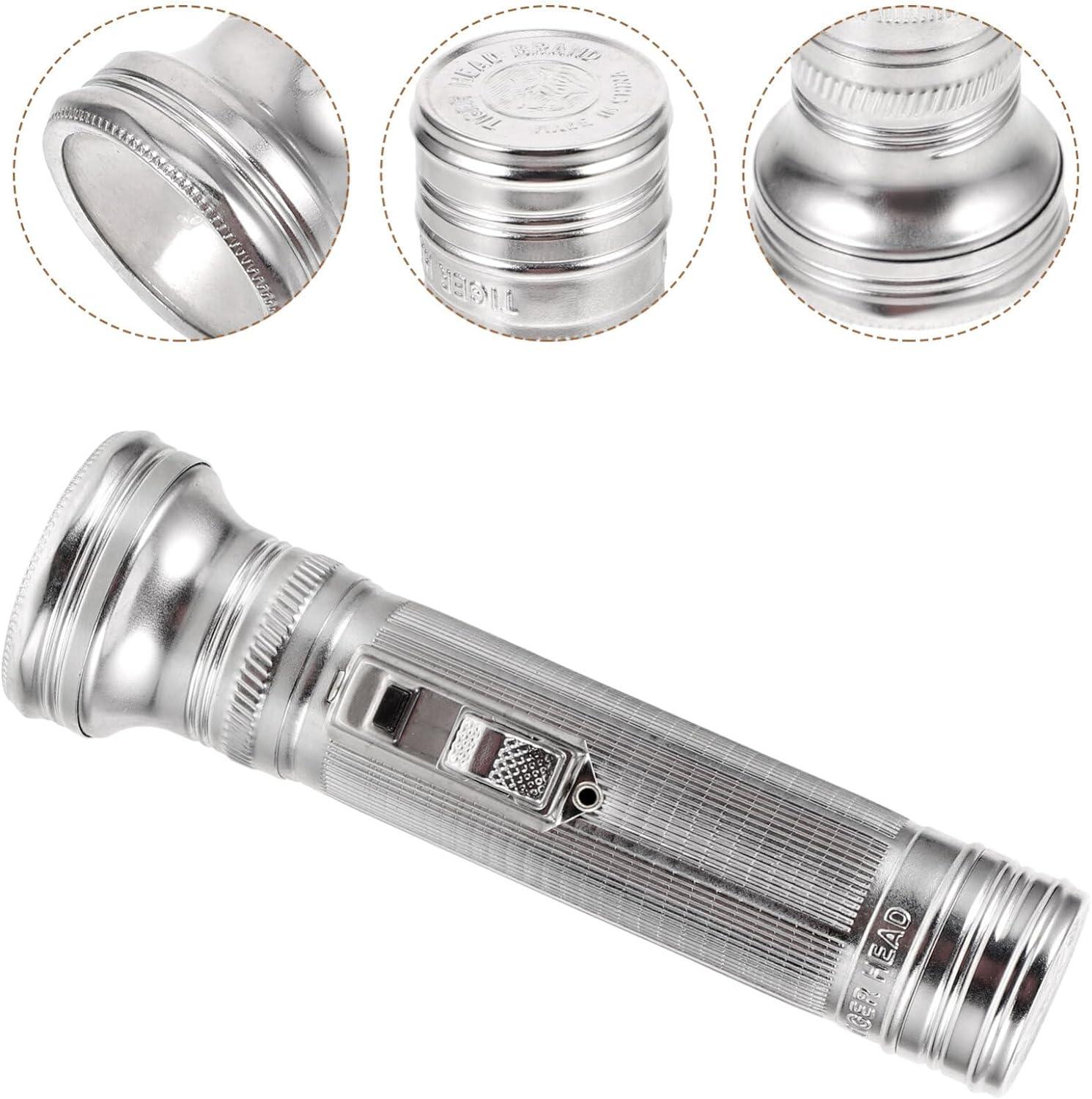 Housoutil Old-Fashioned Flashlight Small Flashlight LED 80s Big ...