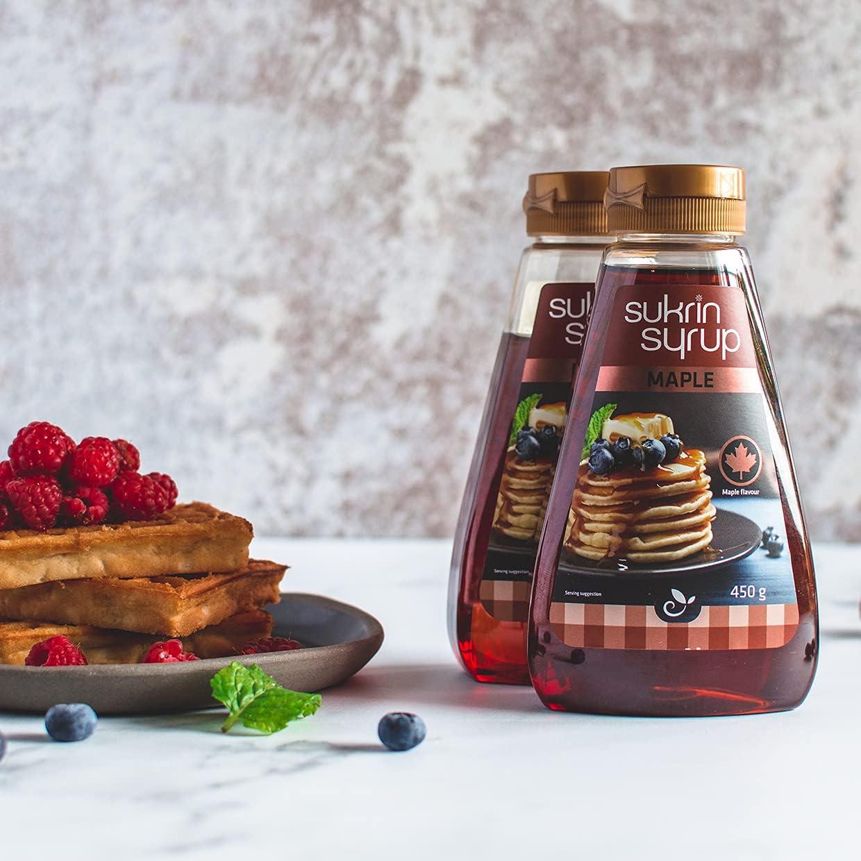Sukrin Maple Syrup 450g - Sugar Free Syrup with Fibre, Keto & Low Carb ...