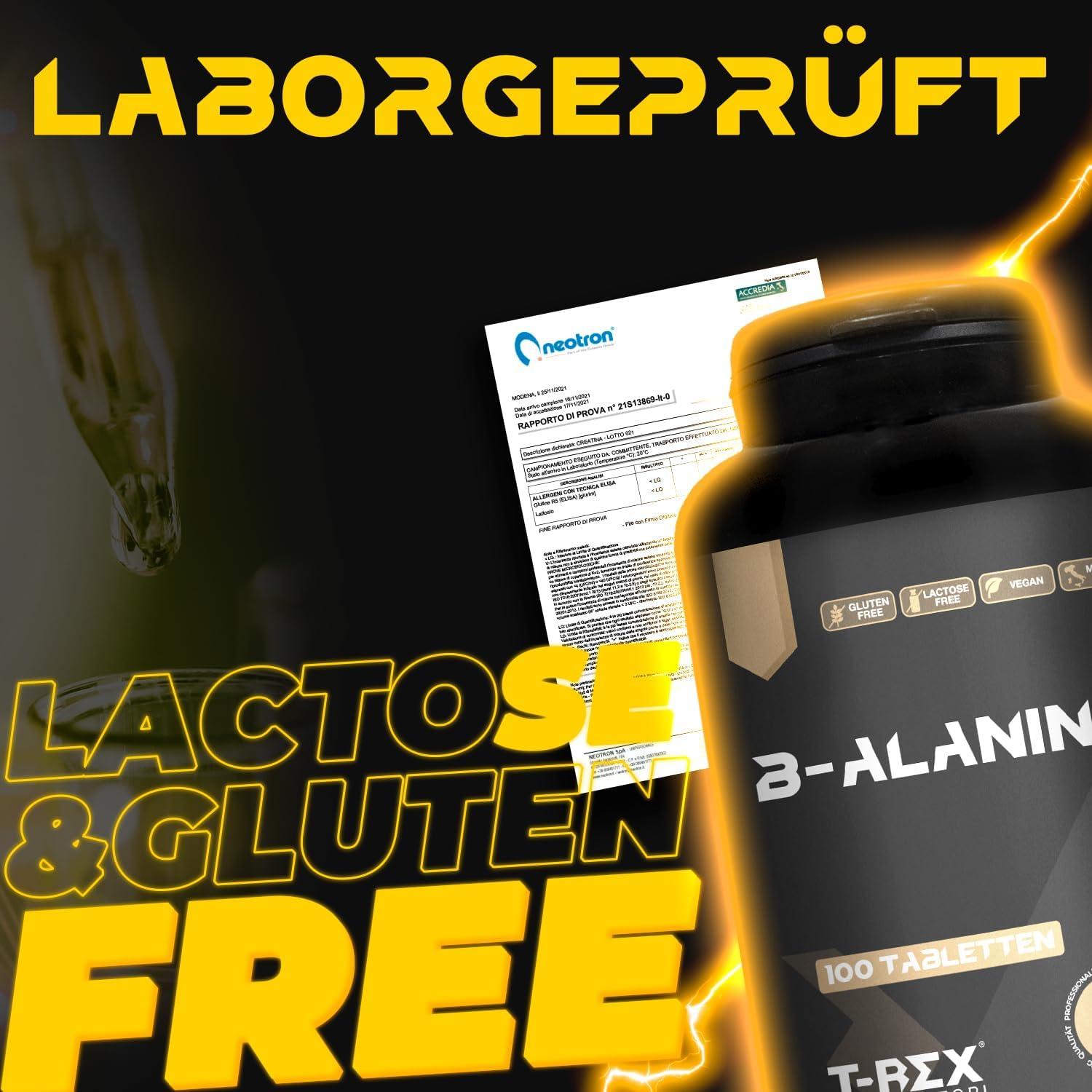 Buy Beta Alanine 1000mg 100 Tablets with Vitamins B1 B6 & E | Boost ...