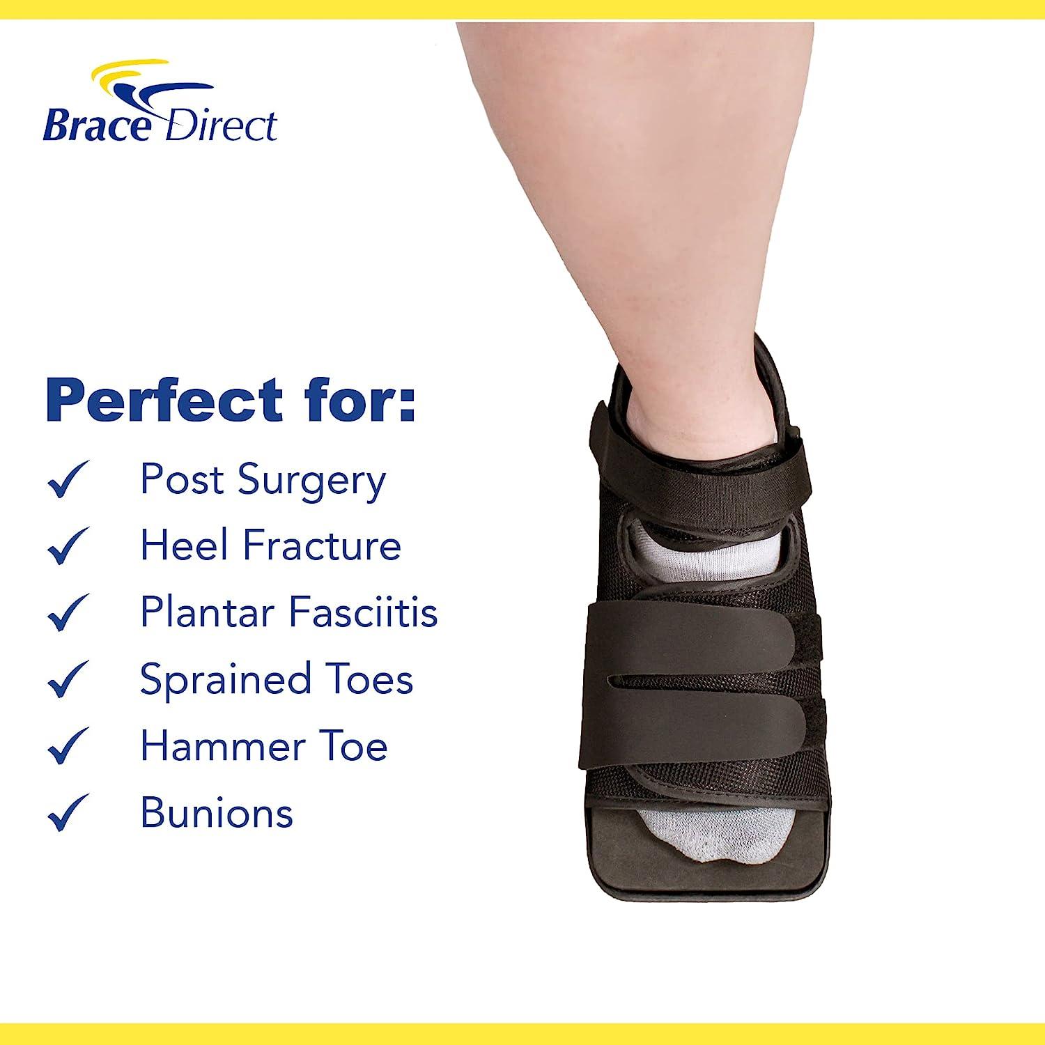 Adjustable Post Op Shoe for Broken Toe, Stress Fractures, Bunions ...
