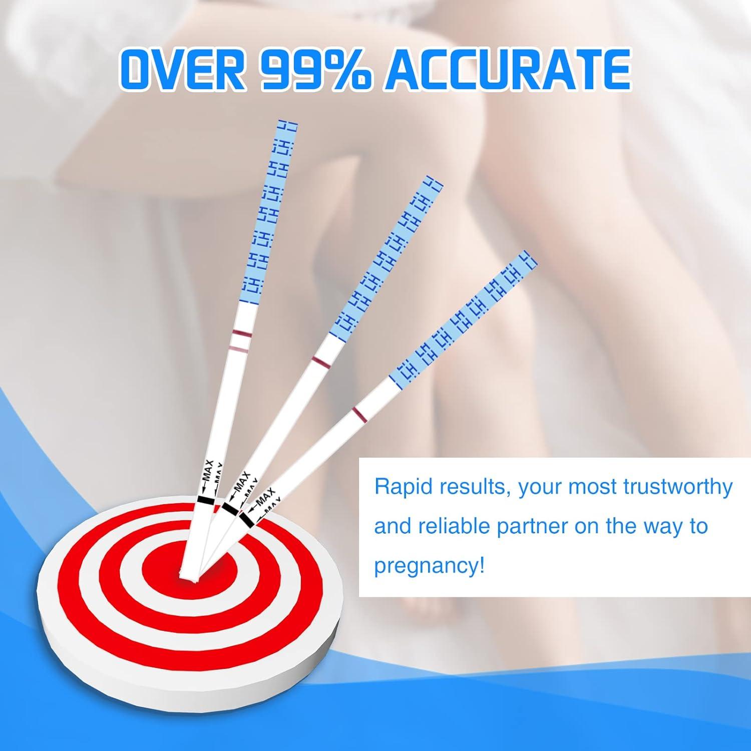 Ovulation Test Strips 50 Pack - Fertility Predictor Kit for Fast Home ...