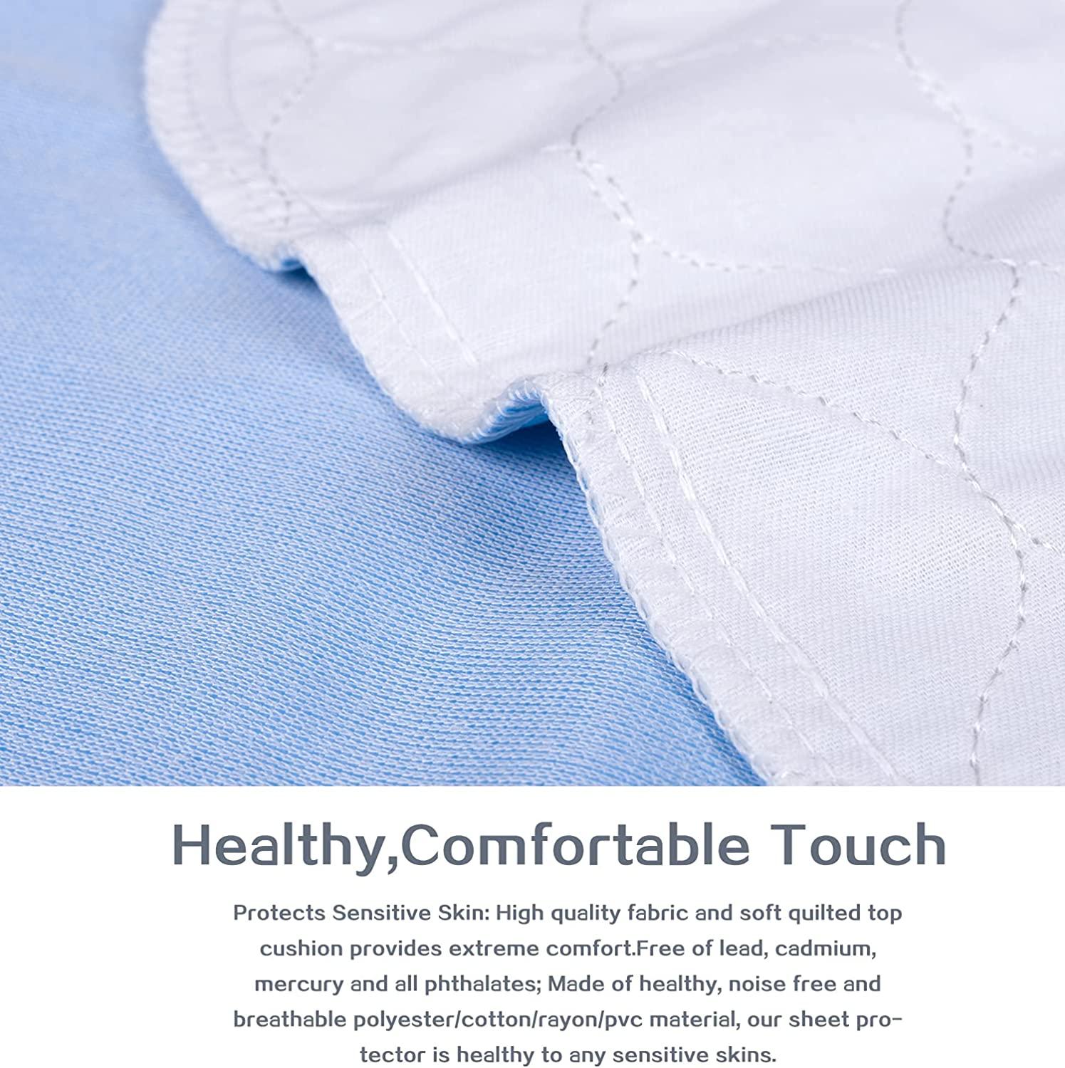 Washable Incontinence Bed Pad 72x36 Inch - Waterproof Sheet Protector ...