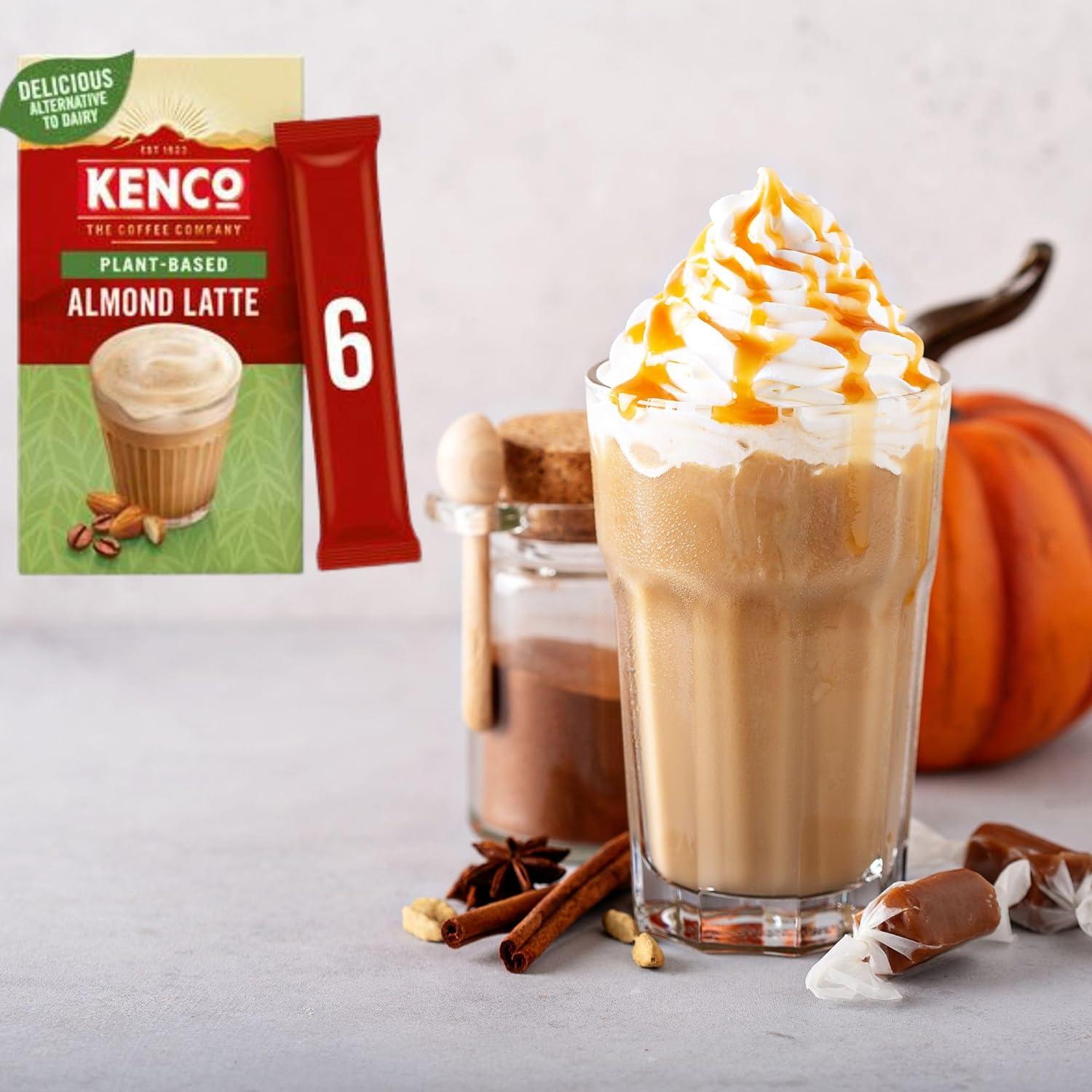 Kenco Plant Based Bundle of 6 x Oat Latte Instant Coffee Sachets and 6 ...
