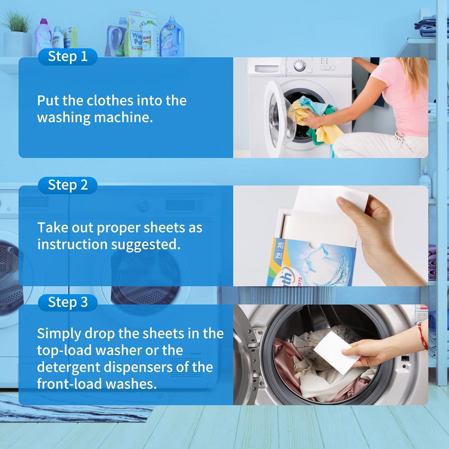 NATRUTH Natural Laundry Detergent Sheets - 35 Fresh Scented ...