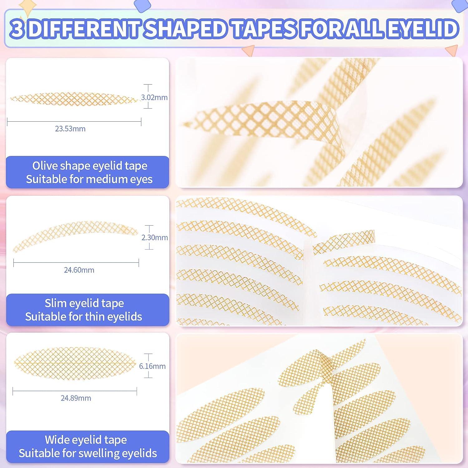 480 PCS Waterproof Eyelid Tape Kit with Double Eyelid Styling Cream ...