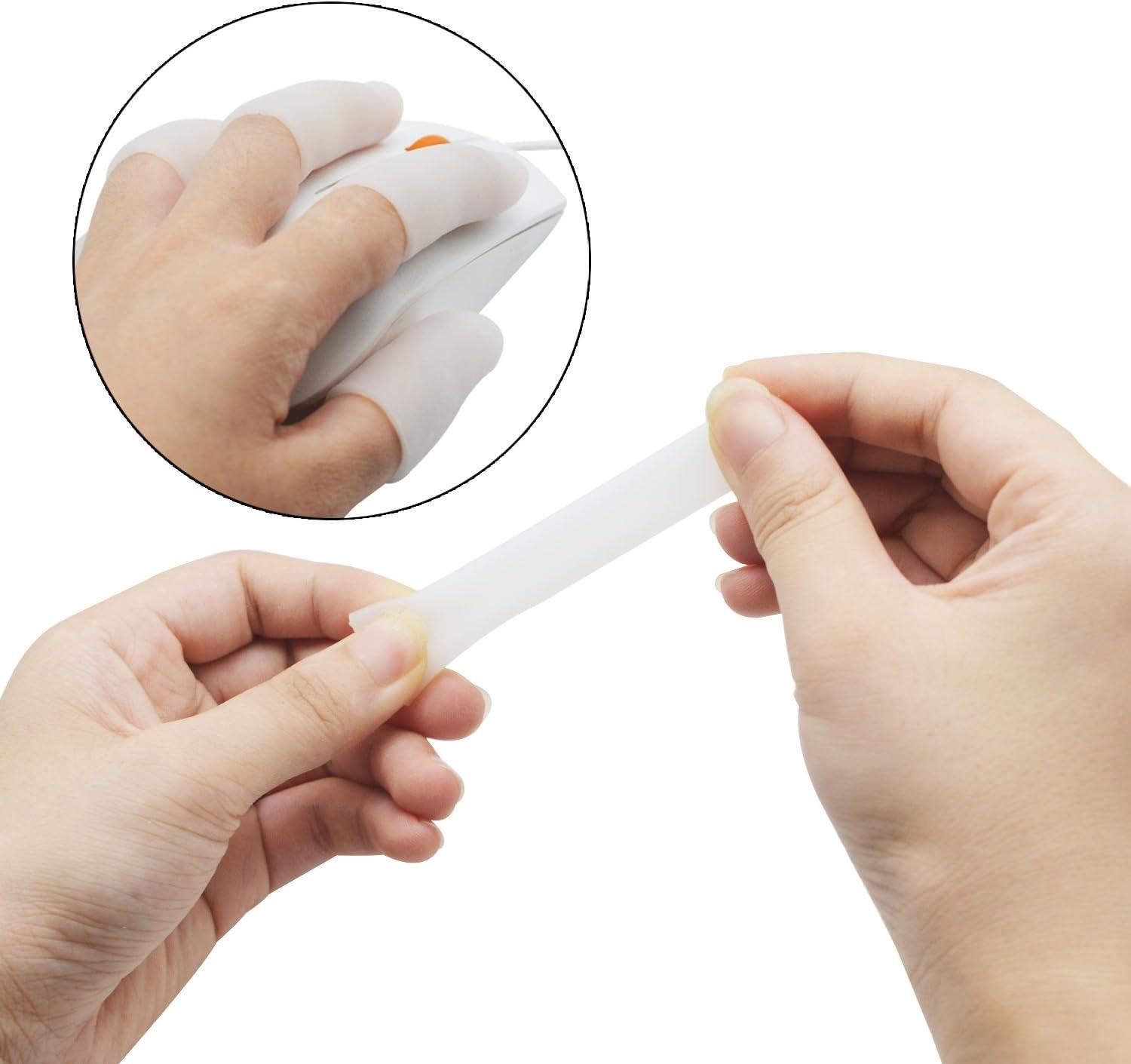 Gel Finger Cots - 10 Pack Finger Protectors for Trigger Finger, Hand ...