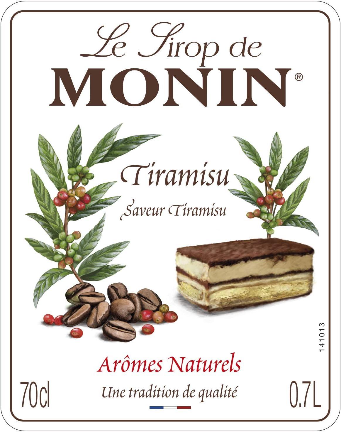 MONIN Premium Tiramisu Syrup 700ml - Ideal for Coffee, Baking, and ...