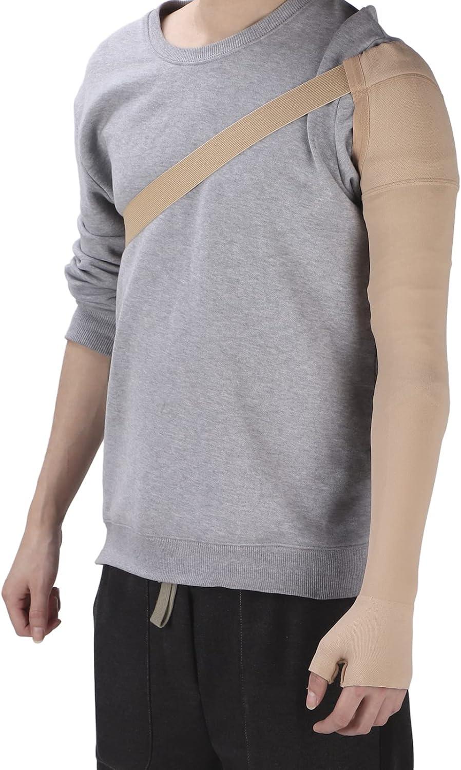 Arm Stocking with Cuff | Lymphedema Compression Wrist Support for Left ...