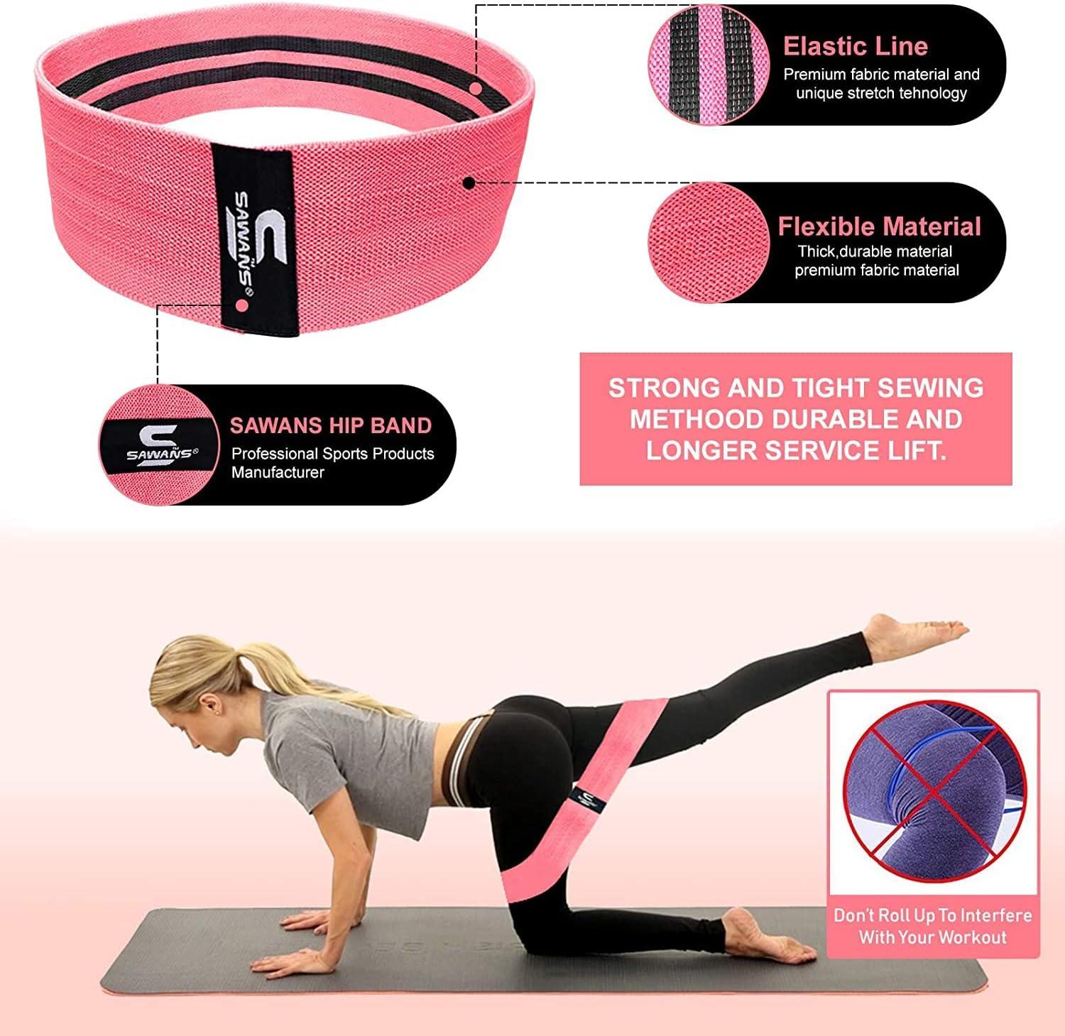 Resistance Bands Resistance Band for Legs and Glutes Includes Exercise ...