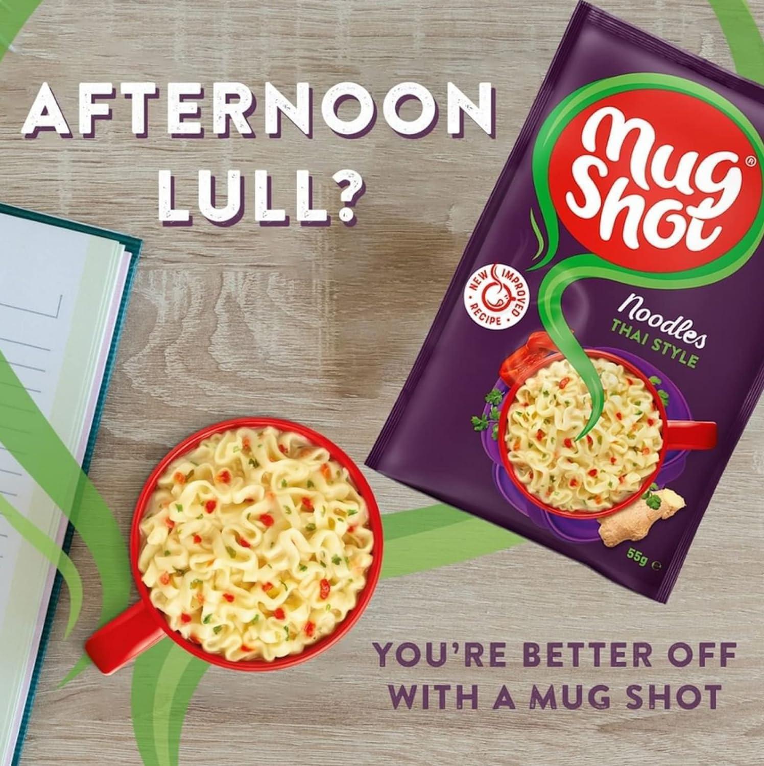 Mug Shot Instant Noodles Multipack Thai & Sweet & Sour Asian Ready ...