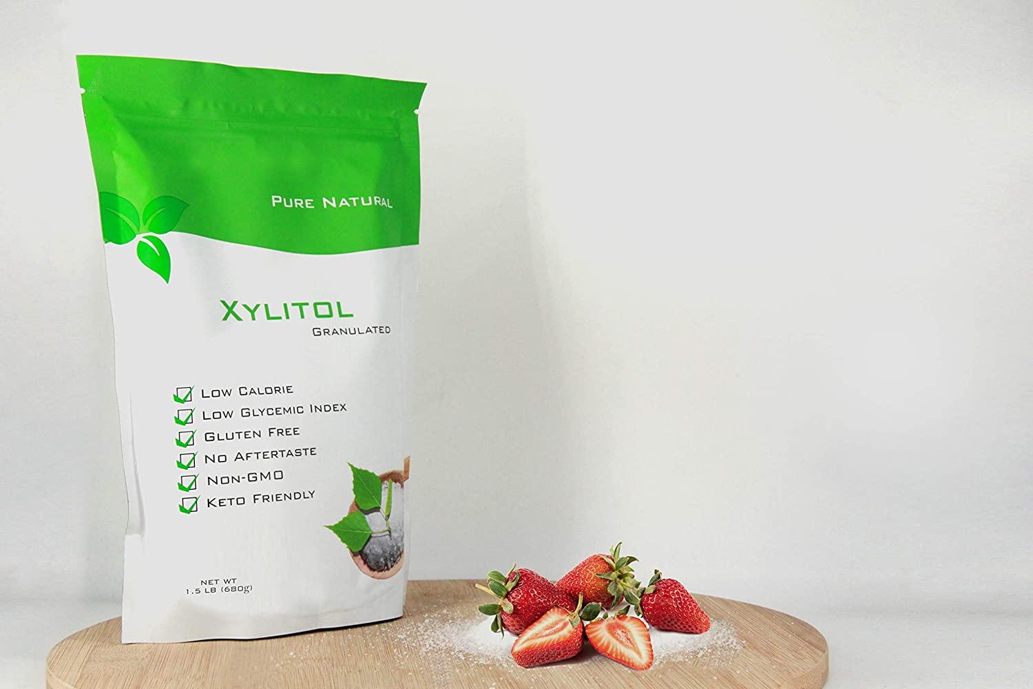 1.5 lb Pure Natural Xylitol Sweetener - Non GMO, Keto Friendly, Gluten ...