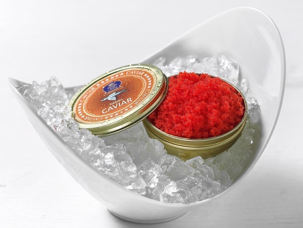 Tobiko Caviar - Red Flying Fish Roe 90g | Gourmet Sushi Topping ...