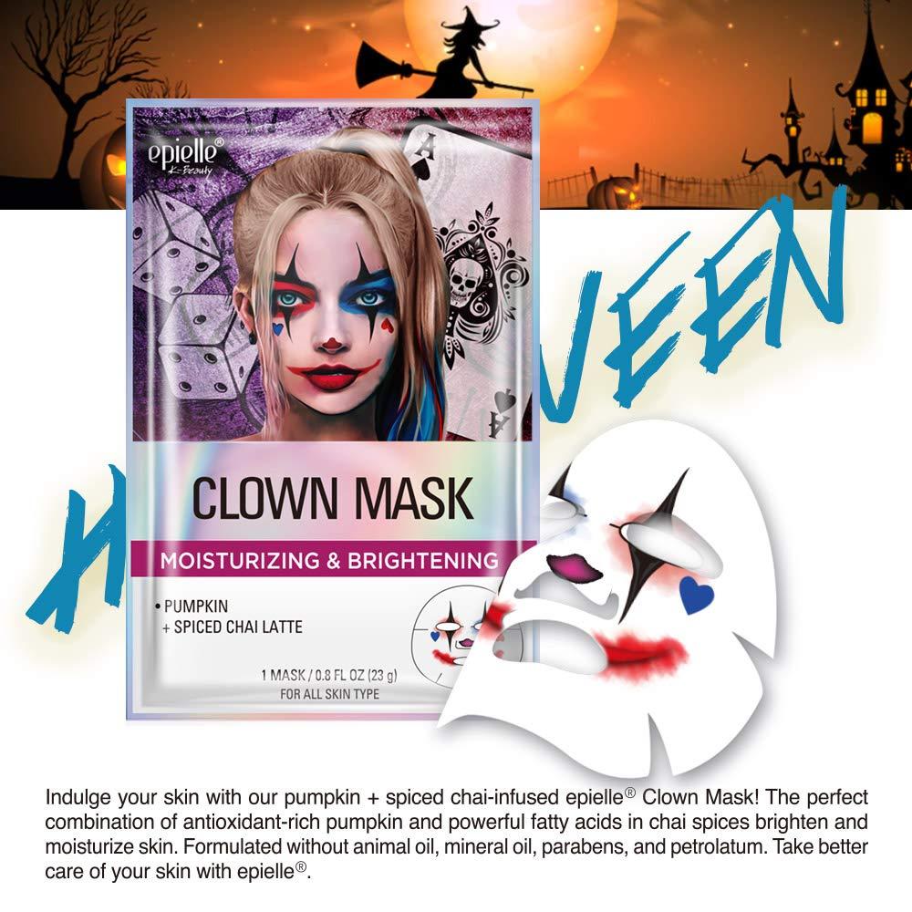 Epielle Halloween Character Sheet Masks - Clown & Skull Masks ...