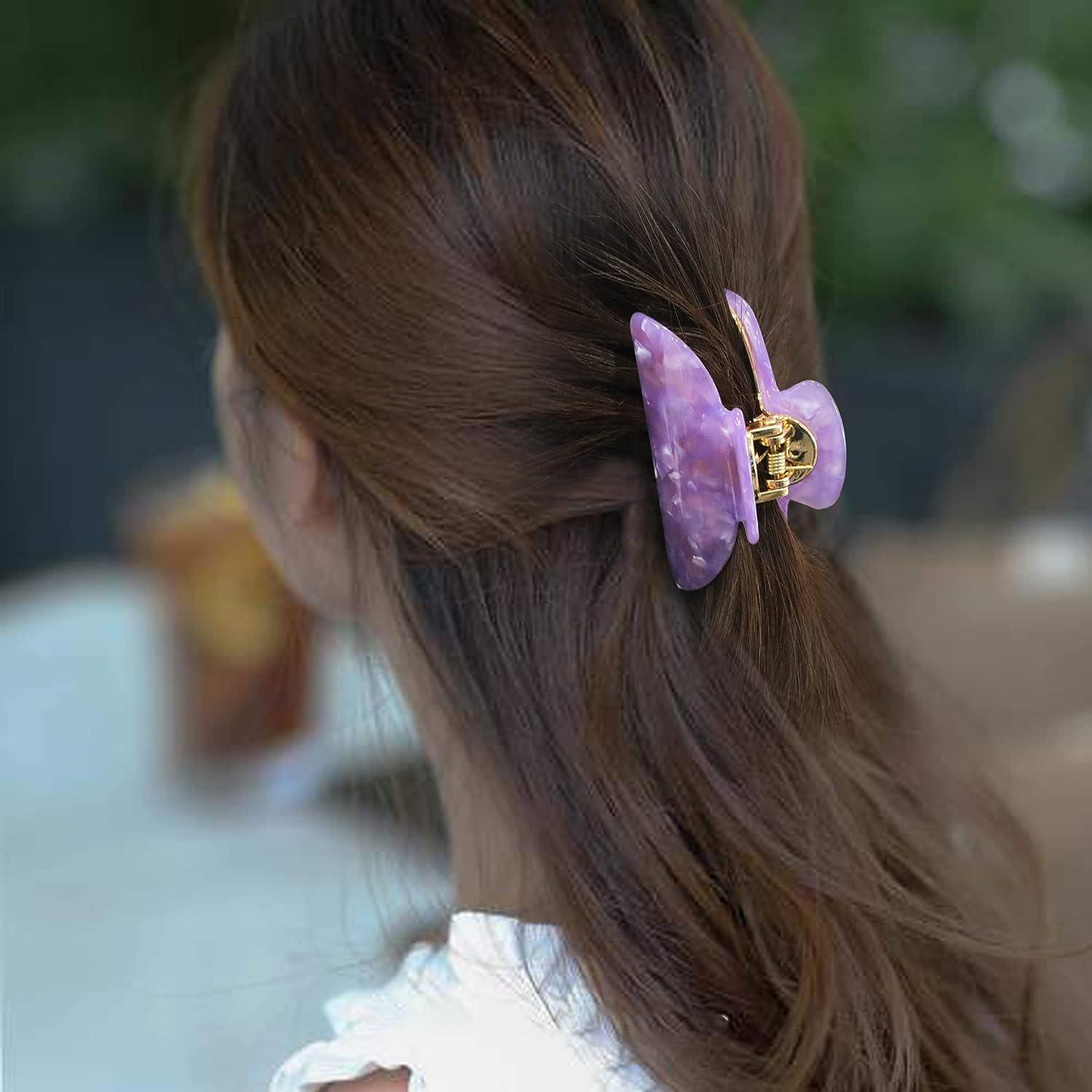 Tortoise Shell Hair Claw Clips 2-1/2 inch - Non Slip Grip Jaw Clips ...