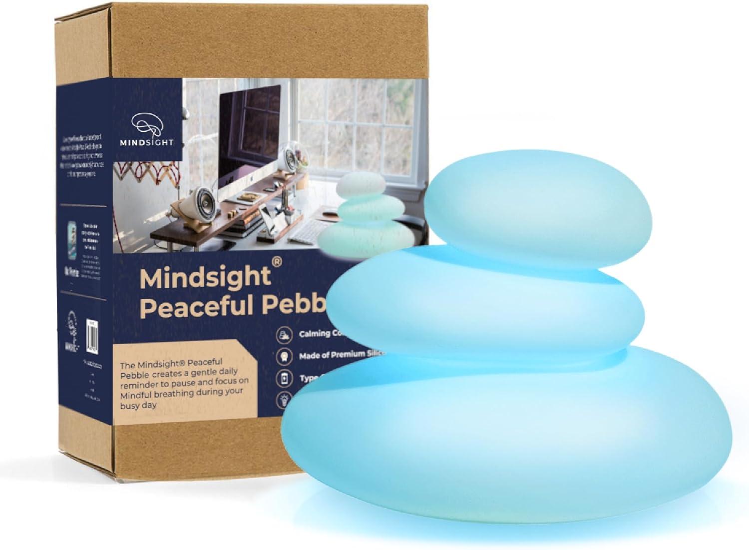 Mindsight 'Peaceful Pebble' Guided Visual Meditation Tool for Stress & Anxiety Relief - Ideal ...