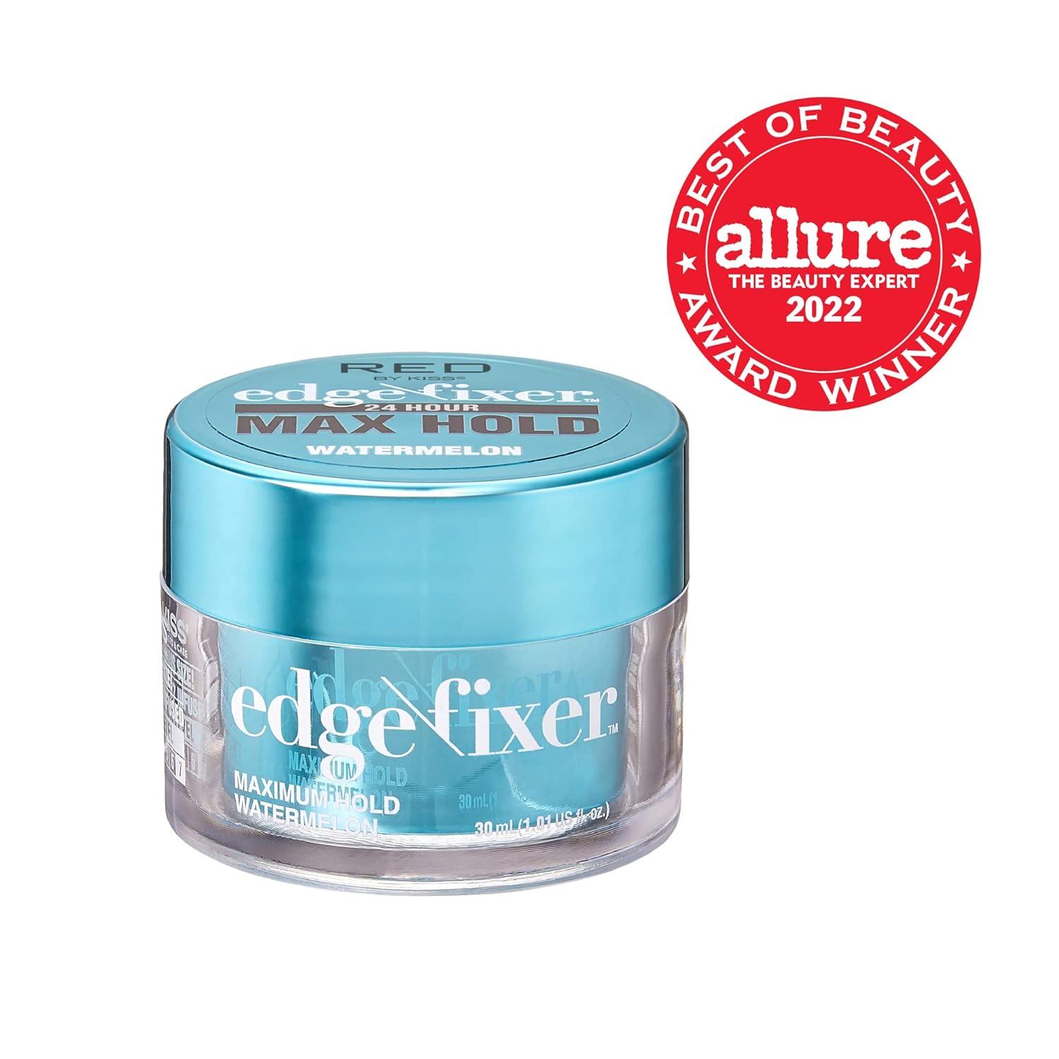 Red by Kiss Edge Fixer 24 Hour Maximum Hold Edge Wax with Biotin B7 ...