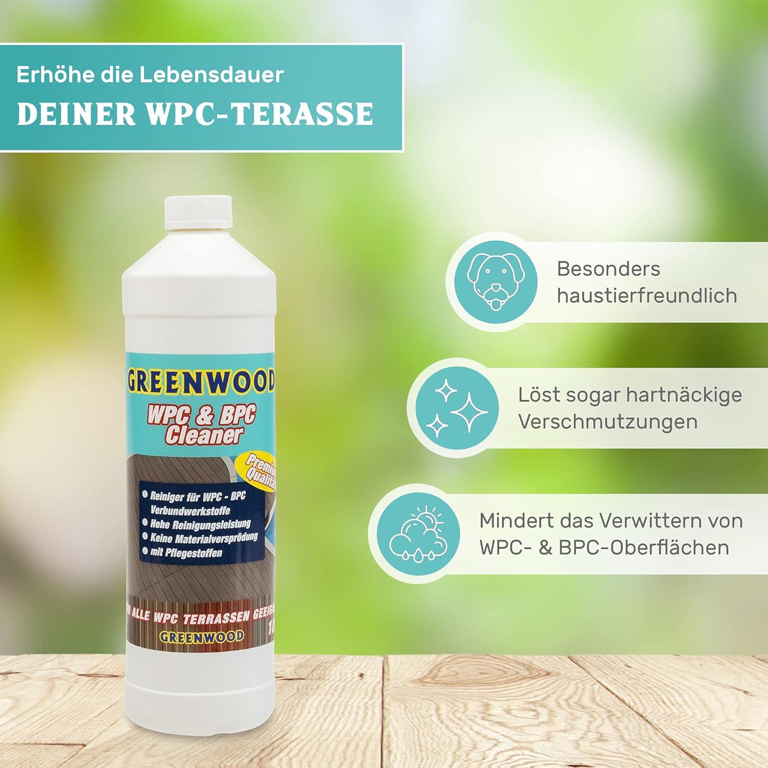 Buy Greenwood WPC & BPC Cleaner - pH Neutral Concentrate for Terrace ...