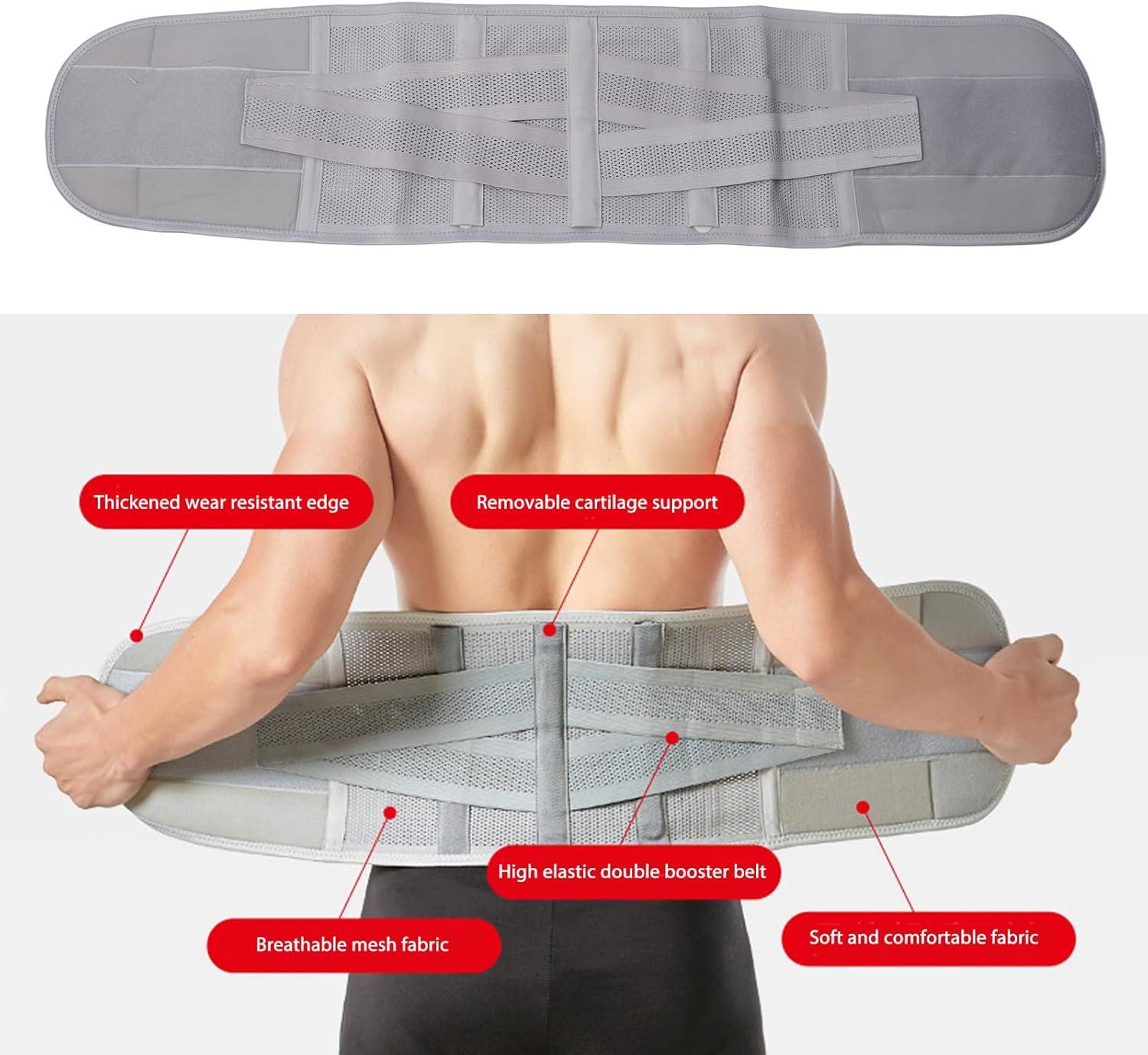 XL Back Bandage for Lower Back Pain Relief | Breathable Lumbar Support ...