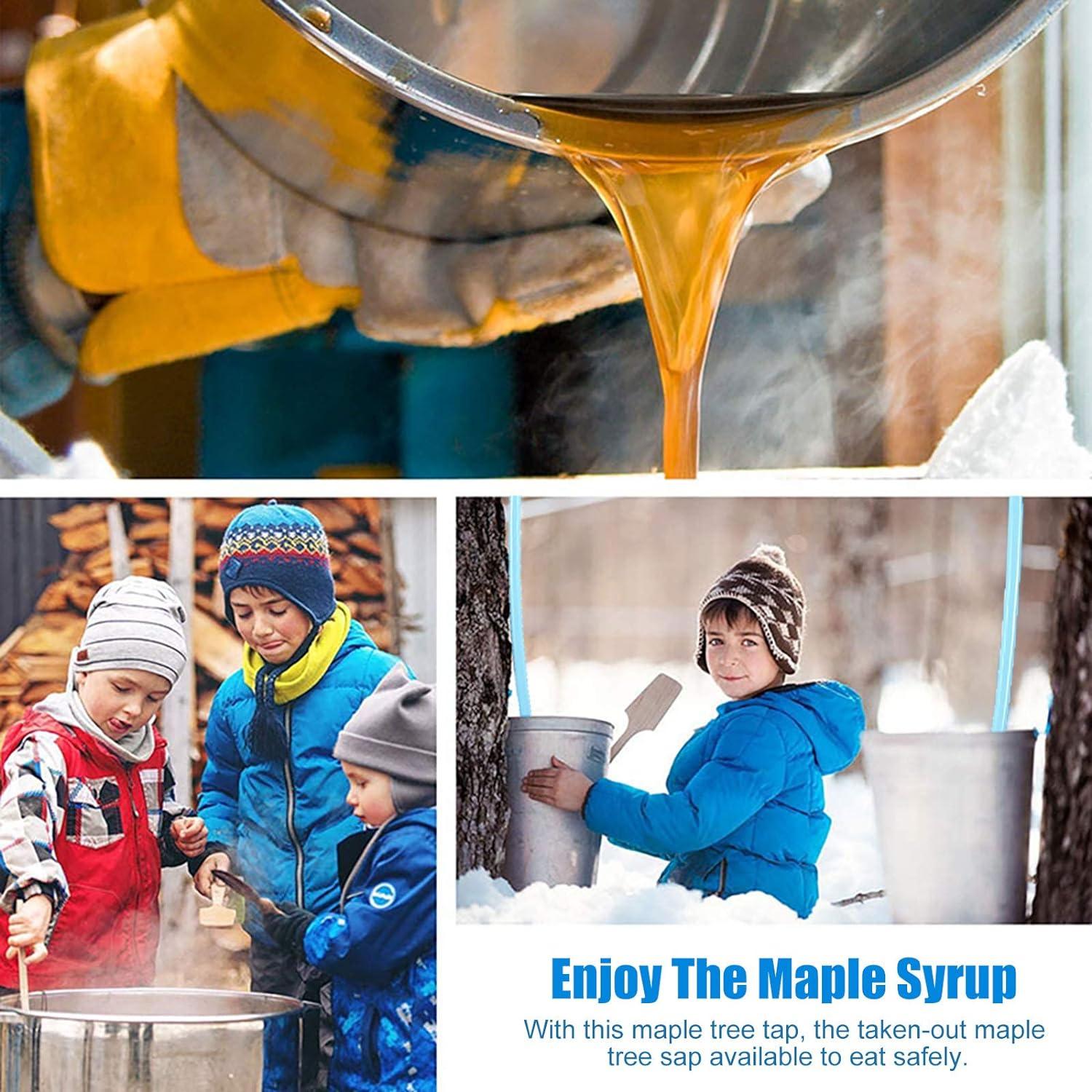 ALLOMN Maple Syrup Tree Tapping Kit 12 Set Maple Tree Extractor Tool Kit with 12 Maple Syrup ...