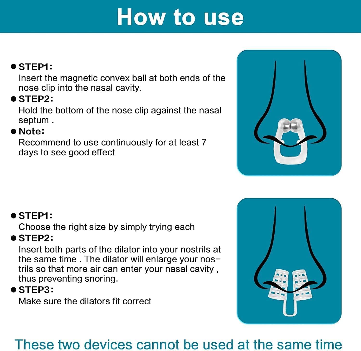 10 Pcs Anti Snoring Nose Vents Clips - Nasal Dilators for Breathing ...