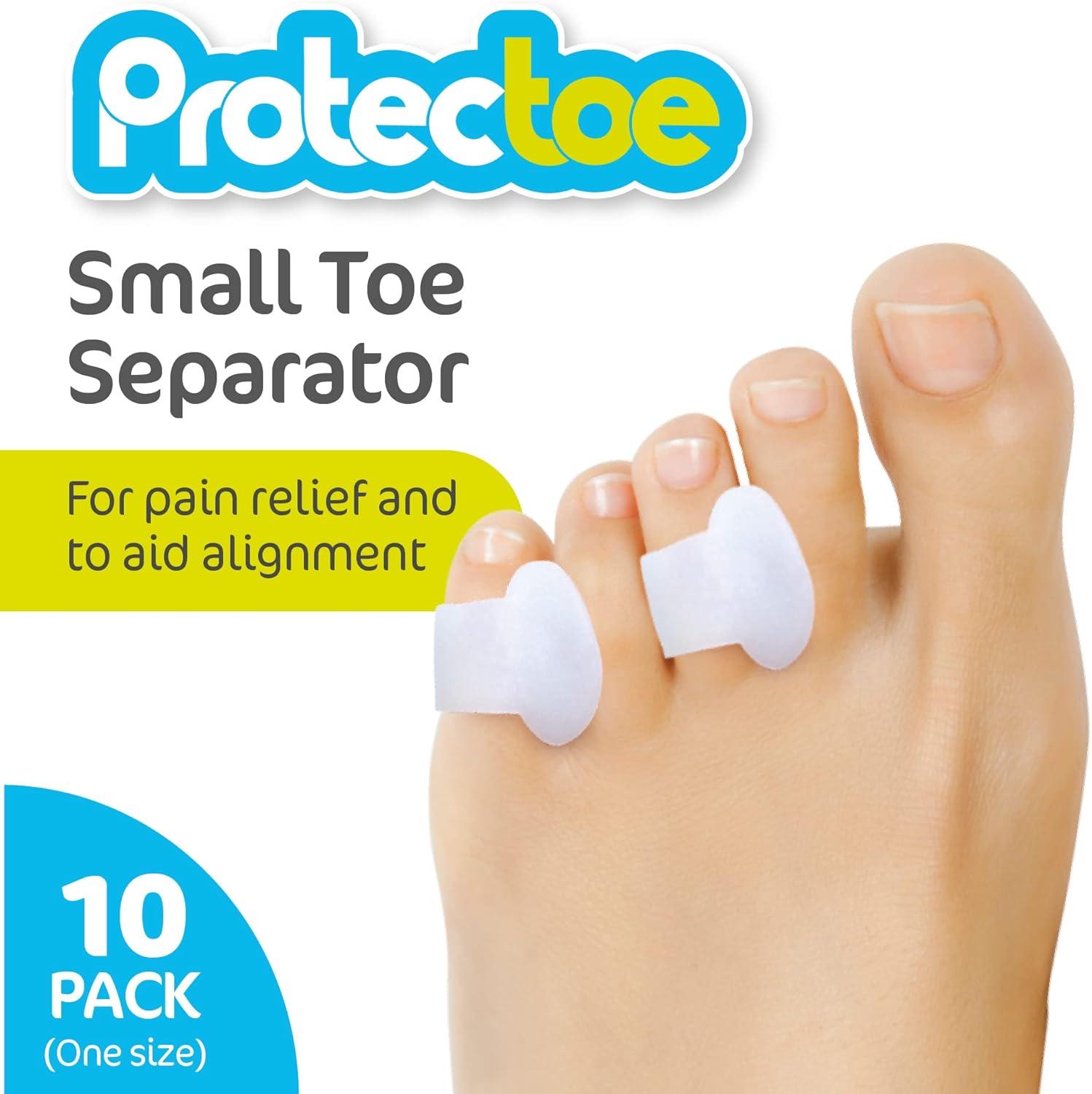 Protectoe Single Gel Small Toe Separator - Box of 10 | Toe Spacer for ...