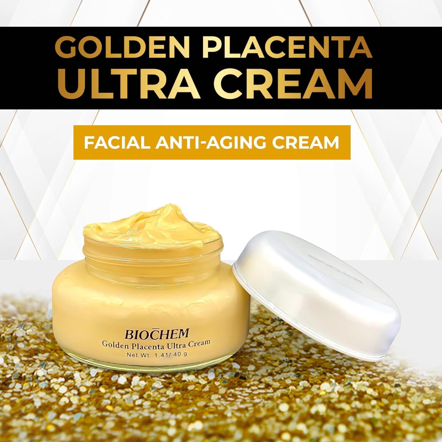 BIOCHEM Golden Placenta Ultra Cream - Anti-Aging Facial Moisturizer ...