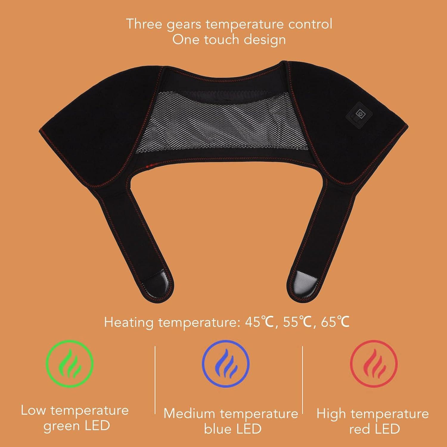 Heated Shoulder Bandage - Pain Relief & Muscle Relaxation | USB ...