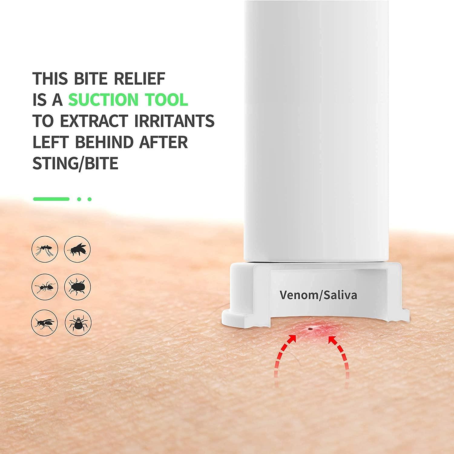 Memine EZ Bites Relief Suction Tool 3 Packs Vacuum Venom Extractor Itch ...