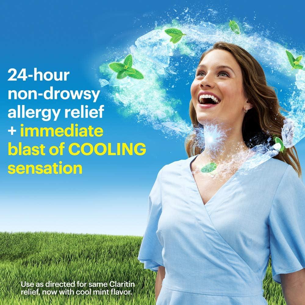 Claritin 24 Hour Chewable Cool Mint Flavored Tablets - 24 Count Pack ...