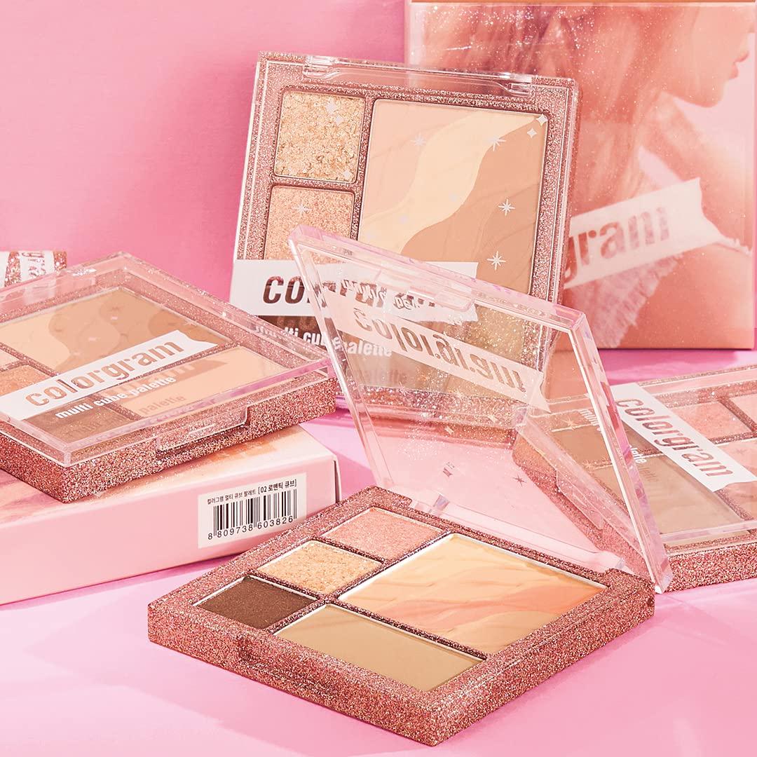 COLORGRAM Multi Cube Palette 5 Colors - 01 Basic Cube | Daily Makeup ...