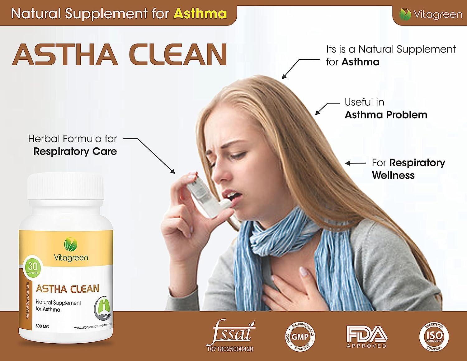 Sheltr Astha Clean Capsules for for Respiratory Wellness| 500 mg 100% ...