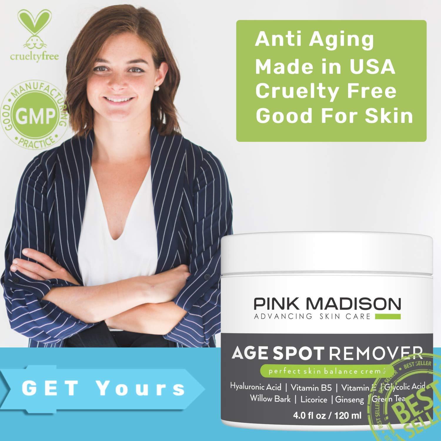 Pink Madison Dark Spot Corrector - Best Age Spot Remover for Face ...