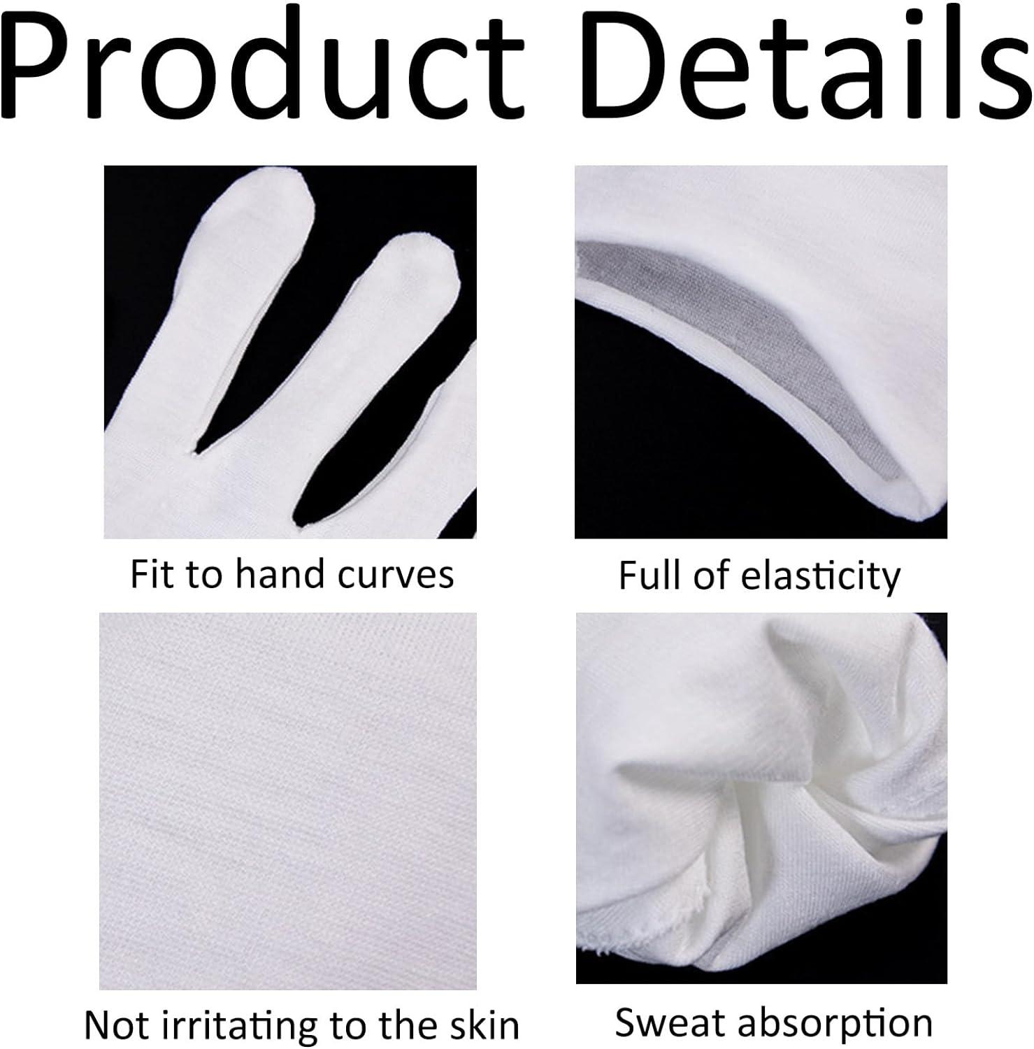 Cotton Gloves 12 Pairs White Cotton Gloves White Soft Cotton Gloves ...