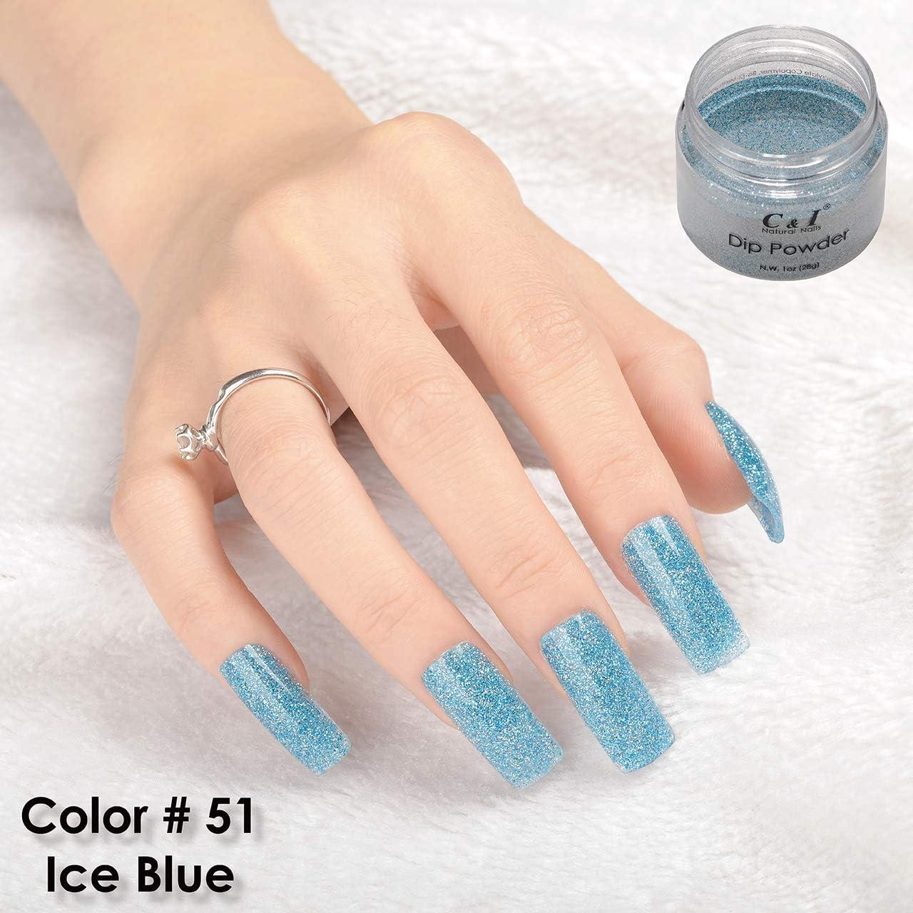 C & I Dip Powder Color No.051 Ice-Blue Pearl Shine Color System | Buy ...