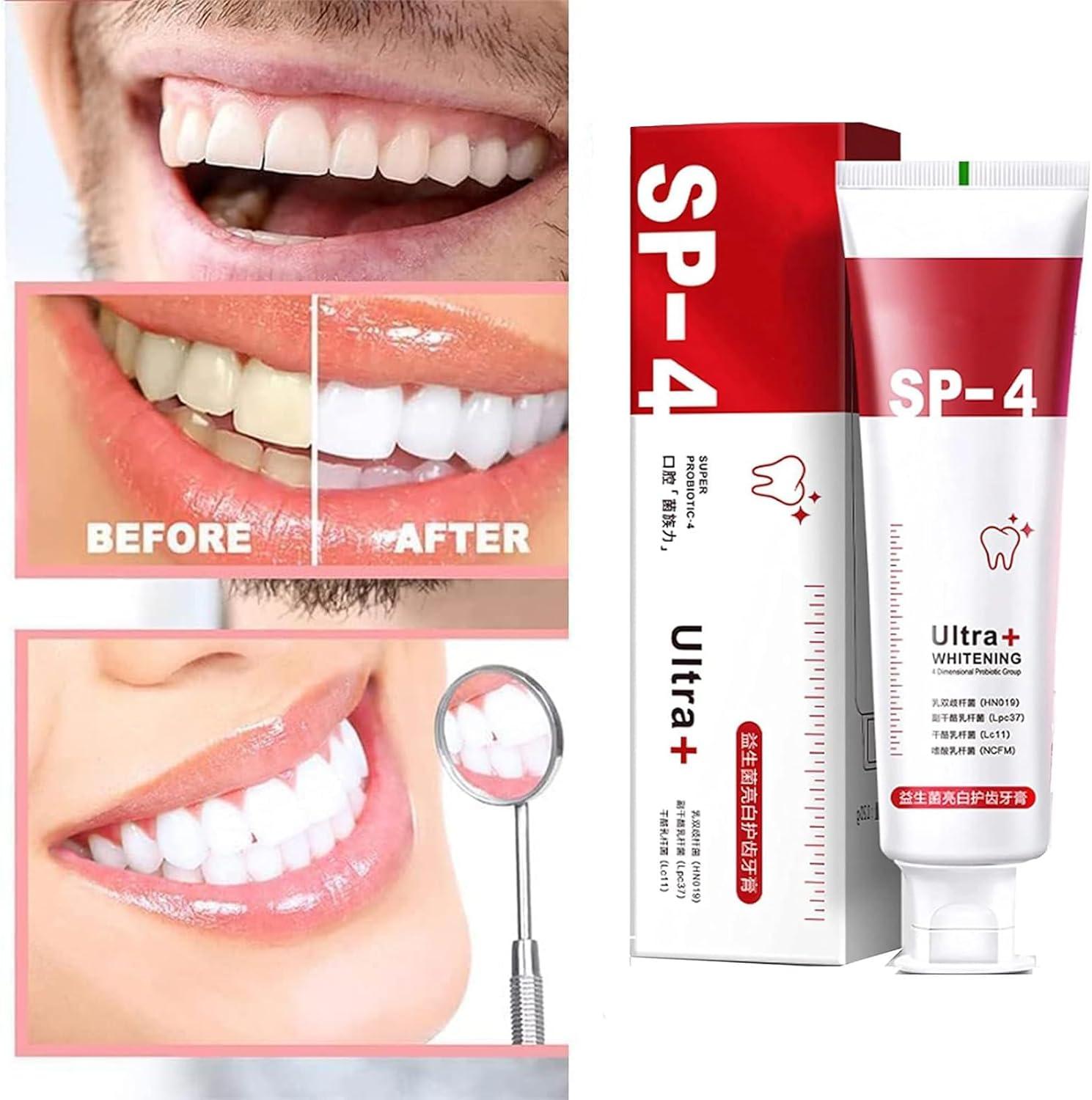 SP-6 & SP-7 Ultra Whitening Toothpaste Set - Probiotic Formula for ...