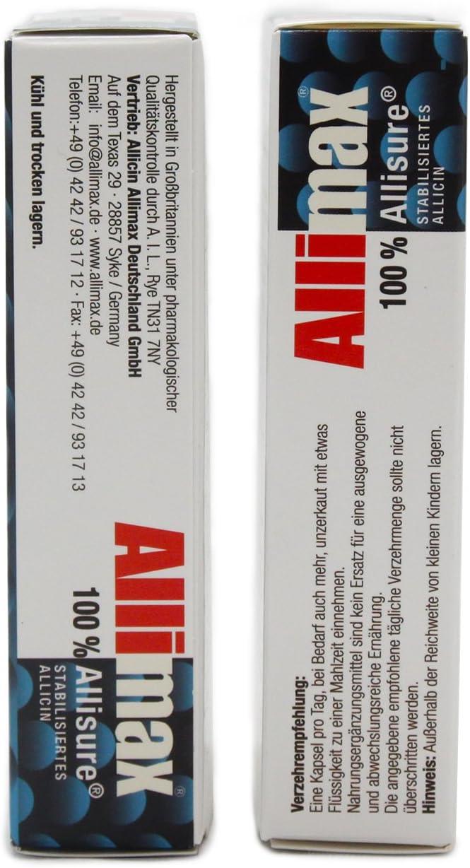 Allimax30 Capsules - Original 100% Stabilized Allicin - Odorless Garlic ...