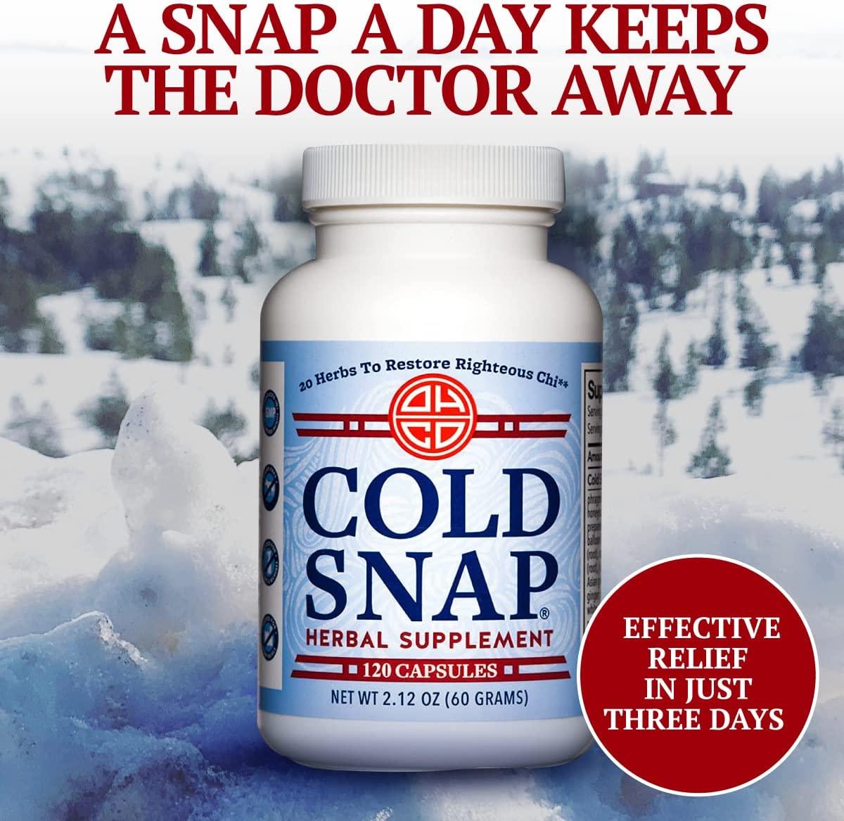 OHCO Cold Snap - Immune System Booster with Ginseng & Ginger - 120 ...